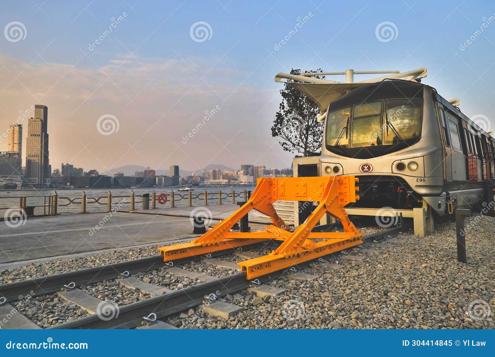 Buffer Stop . Ending Rail Tracks Concept For Limit, Limitation ...