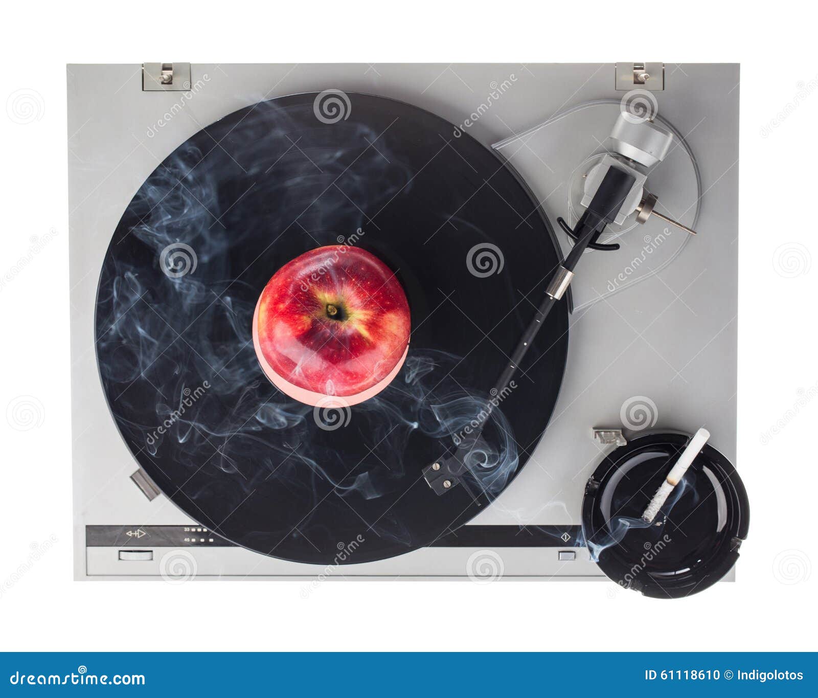 Old fashioned turntable stock photo. Image of plate, disc - 61118610