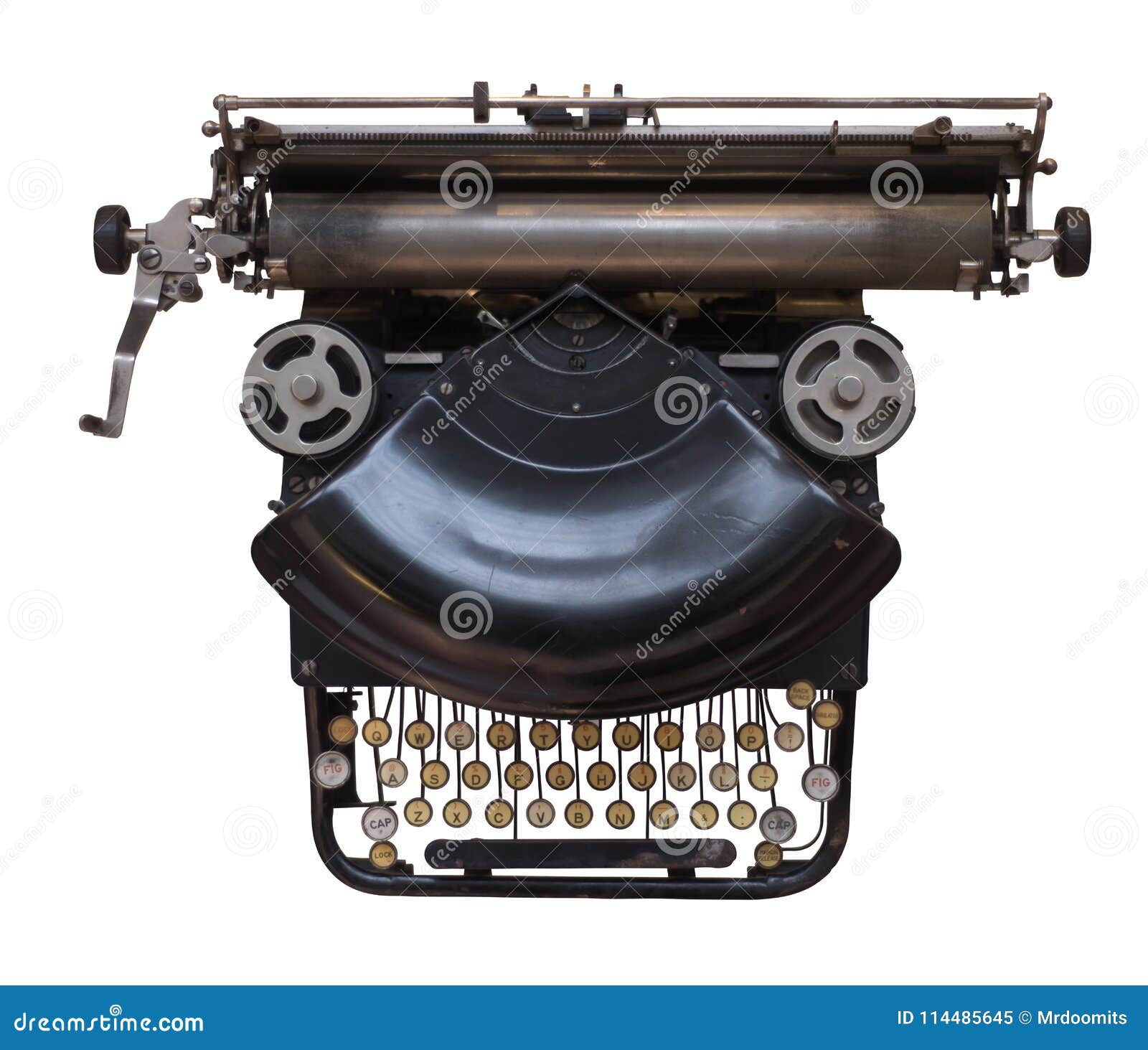Old Fashioned Typewriter stock image. Image of book - 114485645