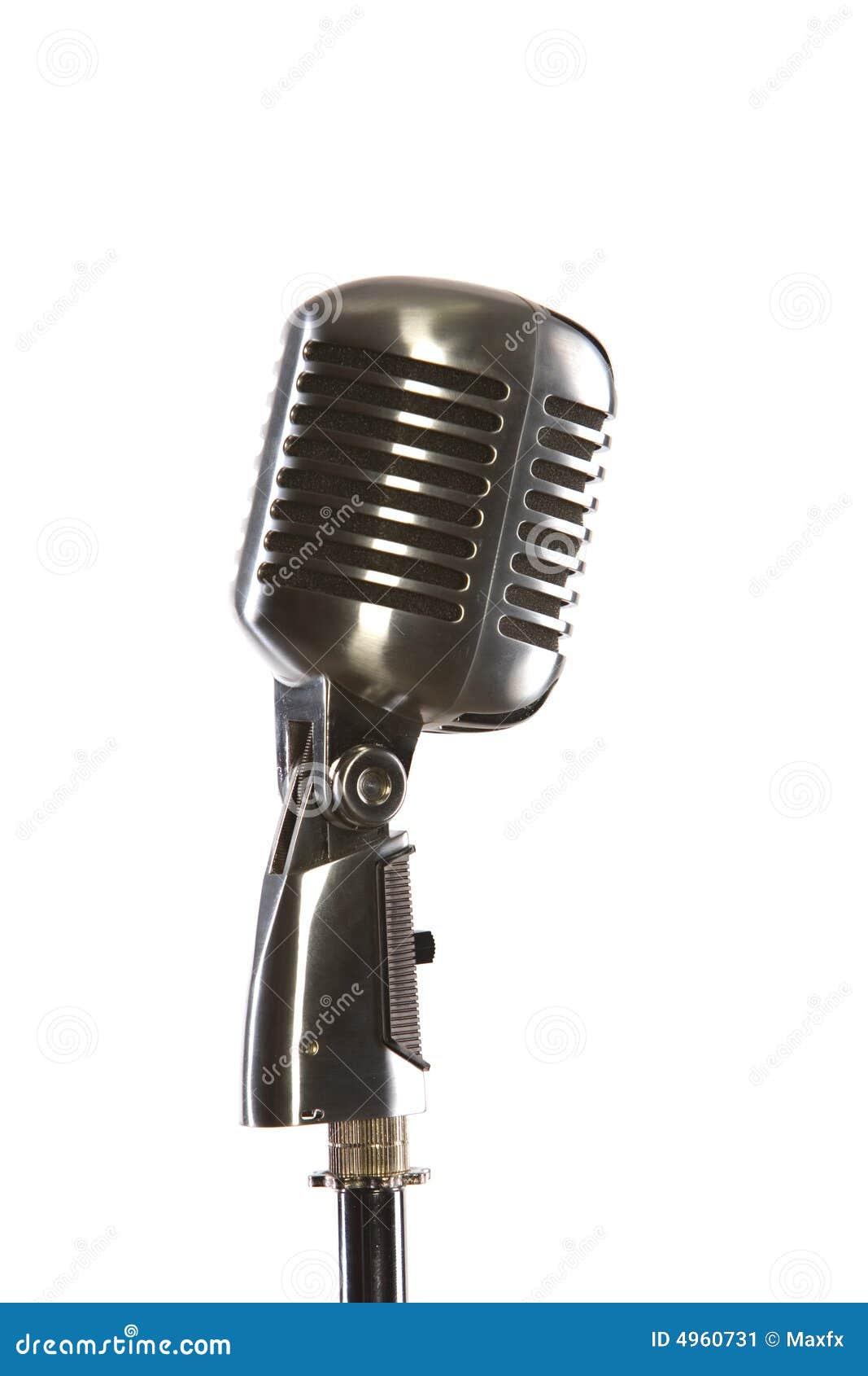 Old Fashioned Vintage Microphone Stock Image - Image of performance ...
