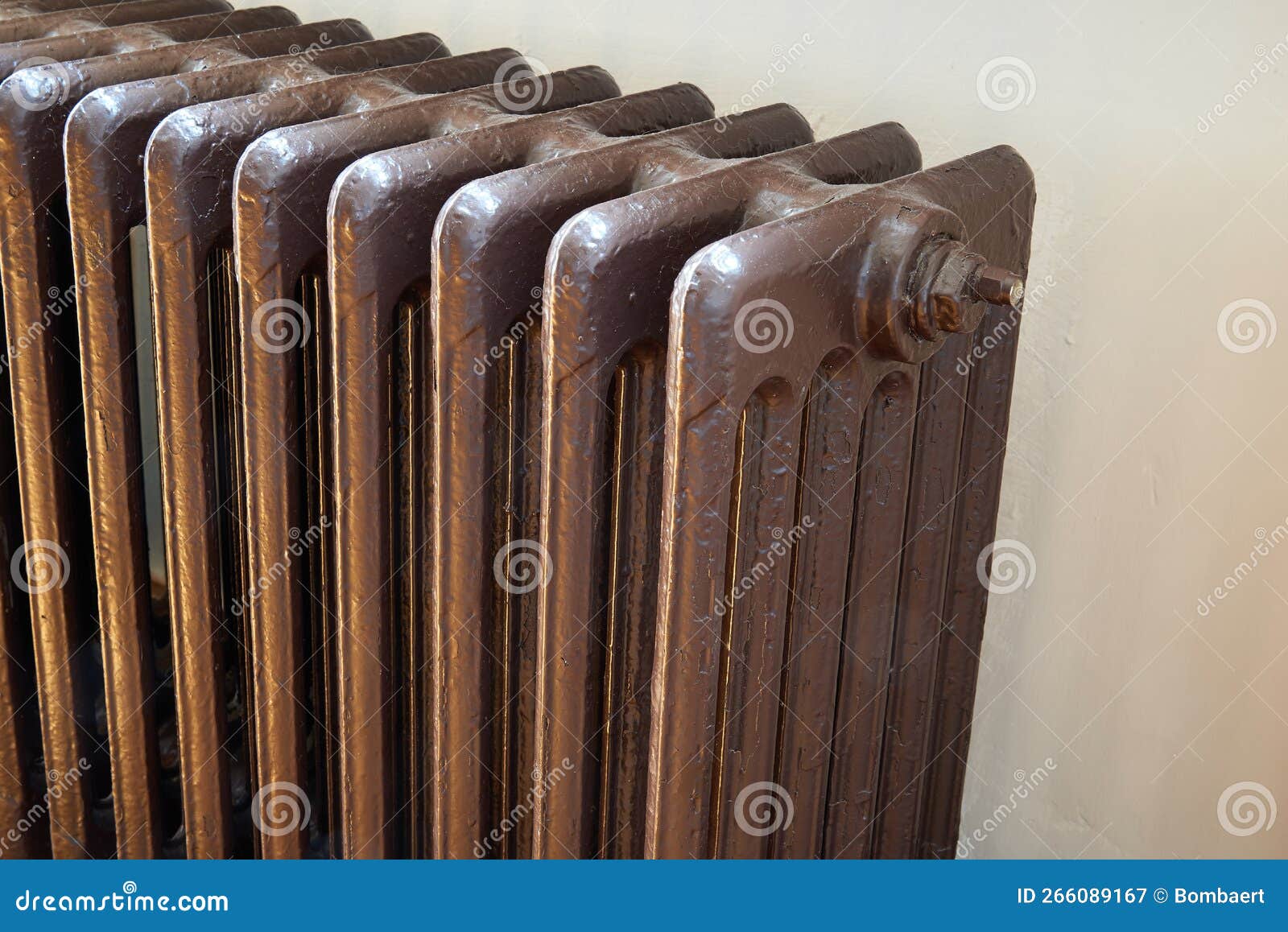 Old-fashioned and Vintage Radiator in Close-up Stock Image - Image of ...