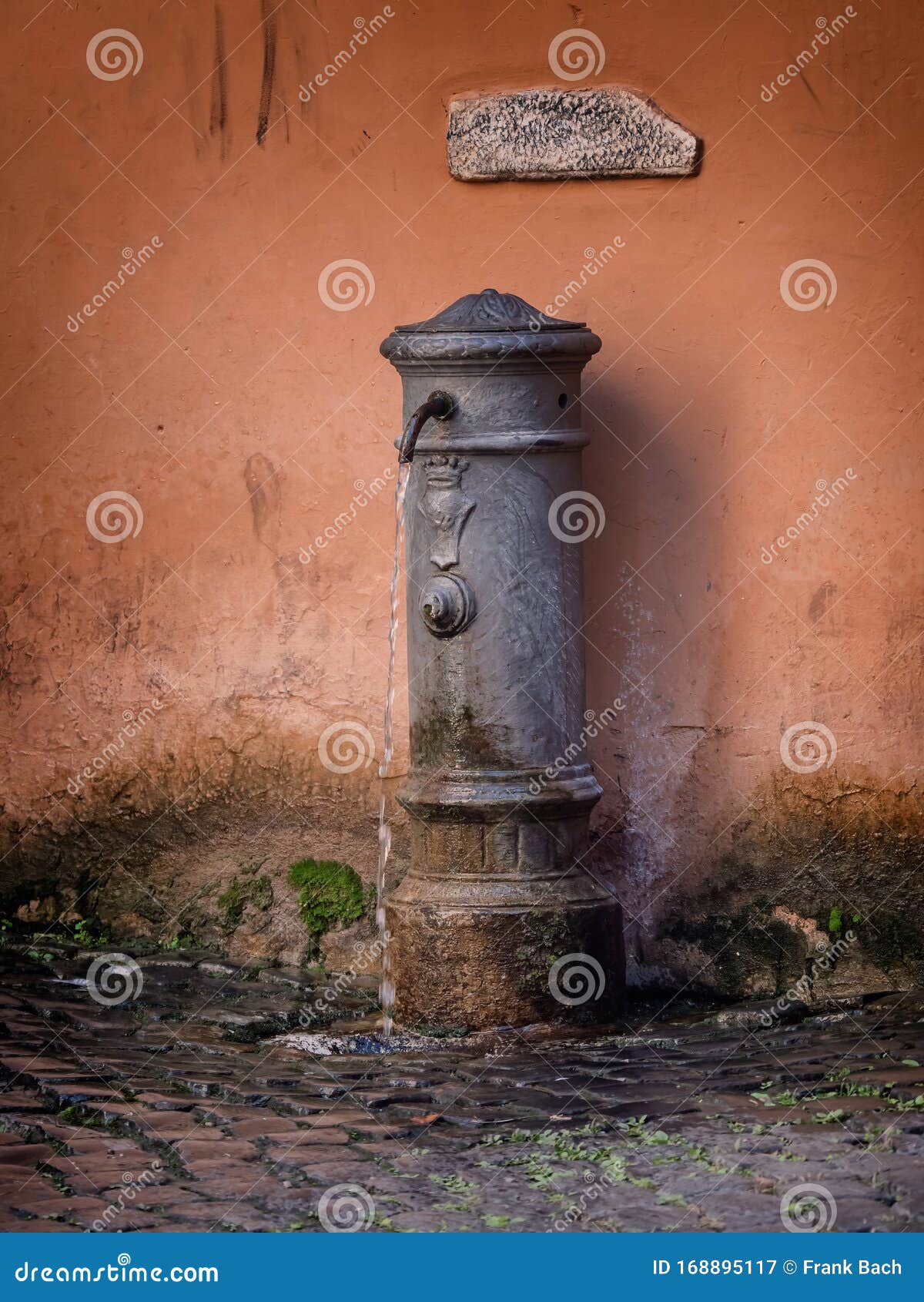 Old Fashioned Water Drinking Post in Rome, Italy Stock Image - Image of ...