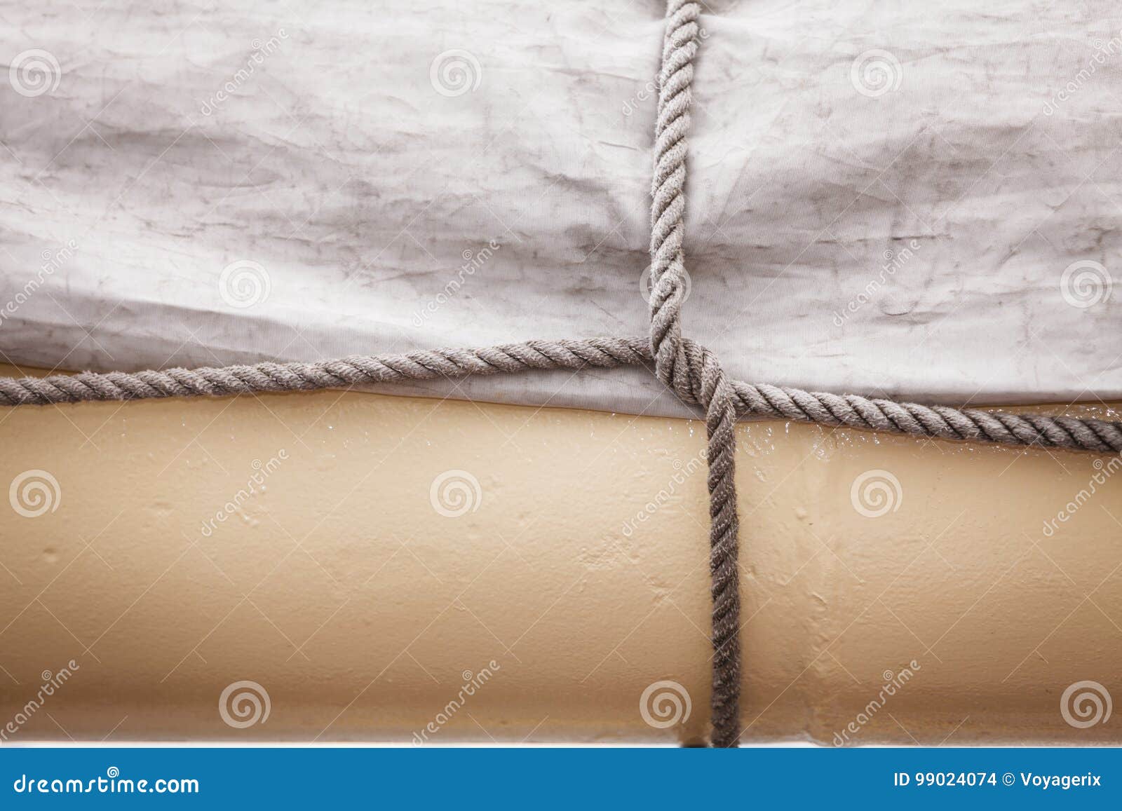 Old Fashioned Wicker Rope Wrapped Around Fabric Stock Photo - Image of ...