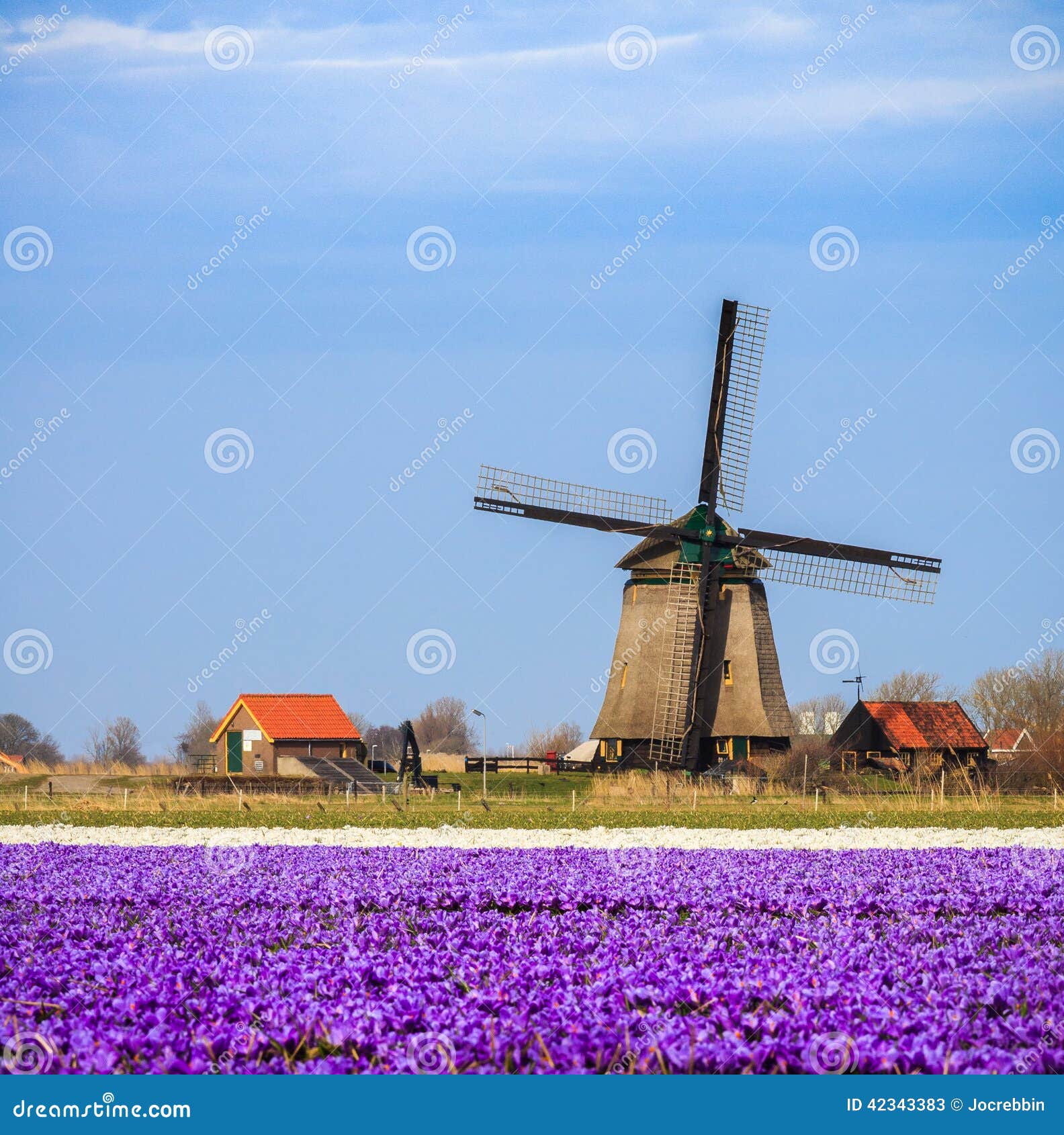 Old Fashioned Windmill in Netherlands Stock Image - Image of ...