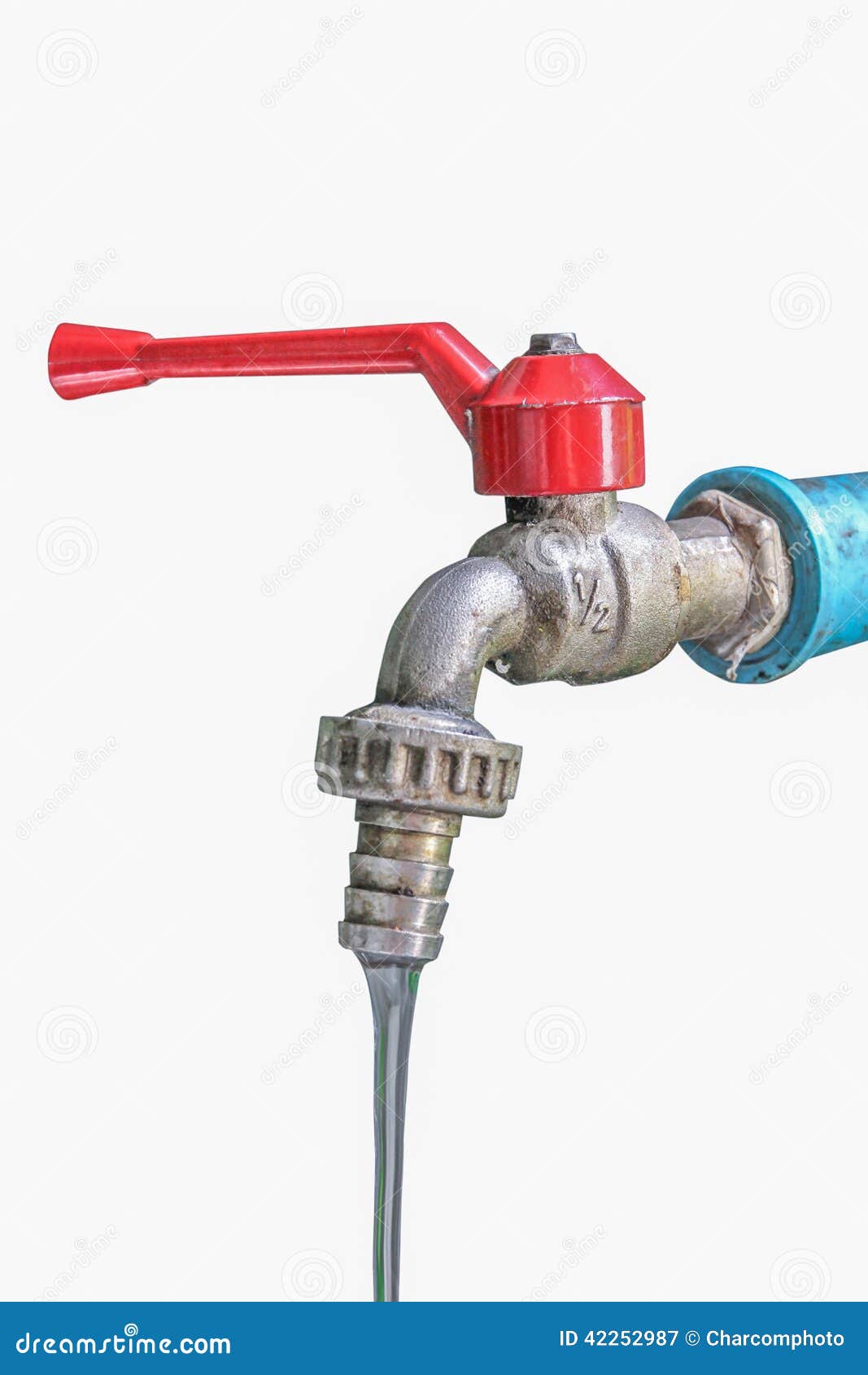 Old faucet stock image. Image of pipe, white, water, drop - 42252987