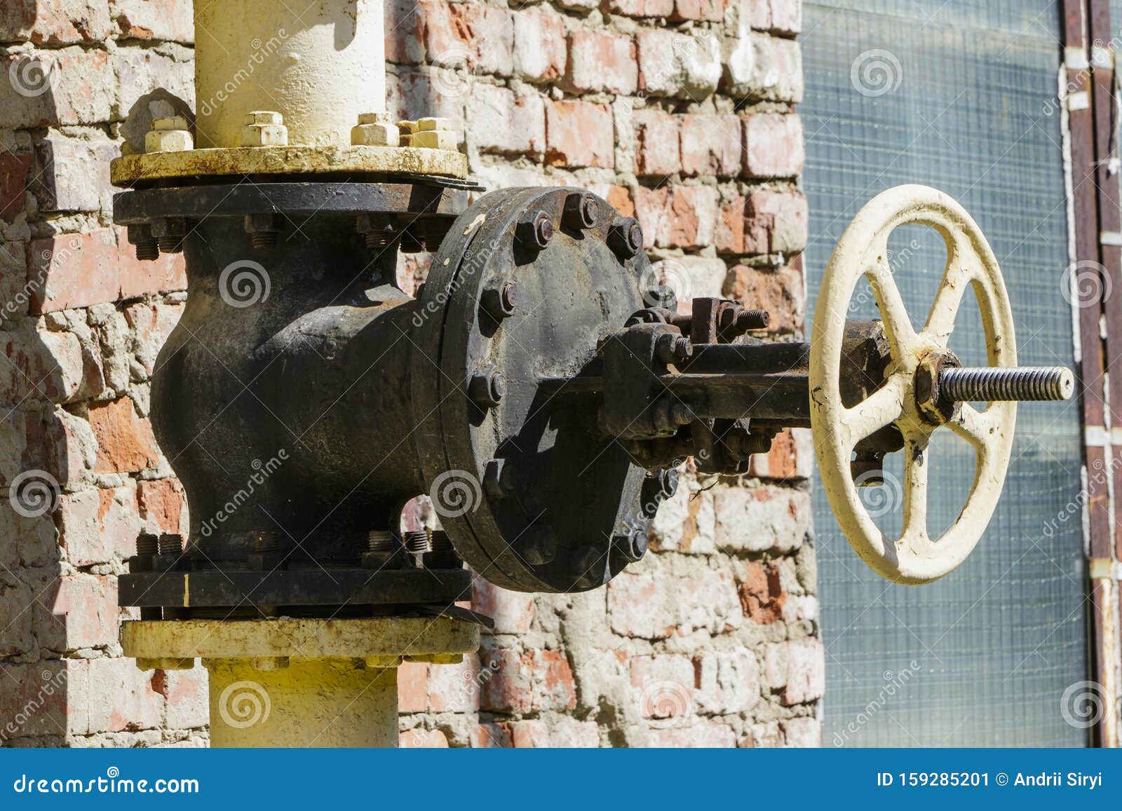 Old Faucet Valve in the Factory. Stock Image - Image of equipment ...