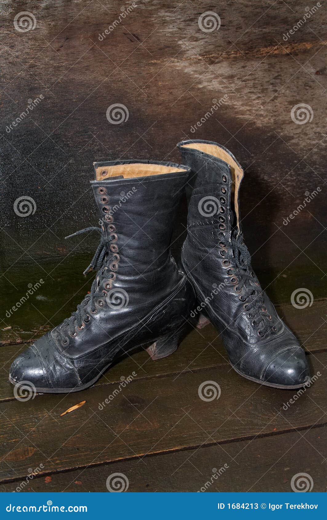 Old female boot stock image. Image of laces, steps, female - 1684213
