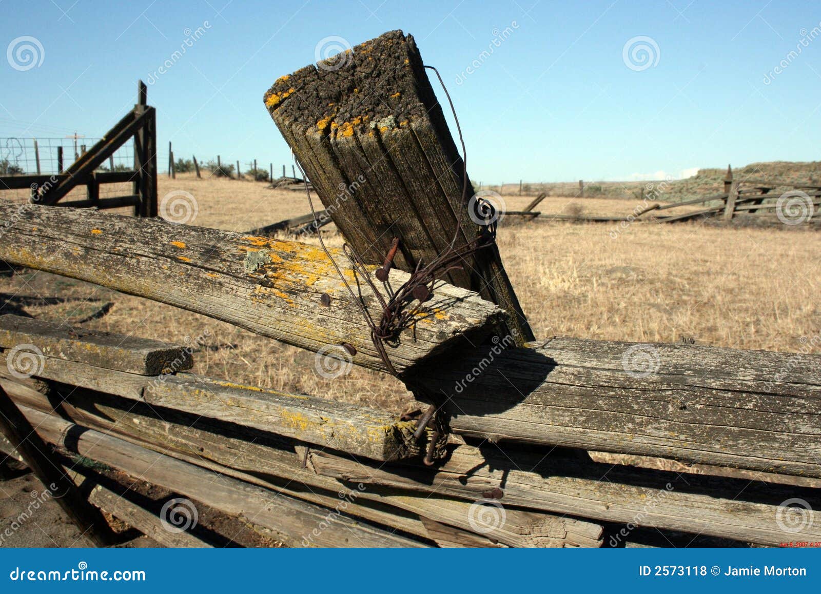 Old fence stock photo. Image of historic, pioneer, 1950s - 2573118