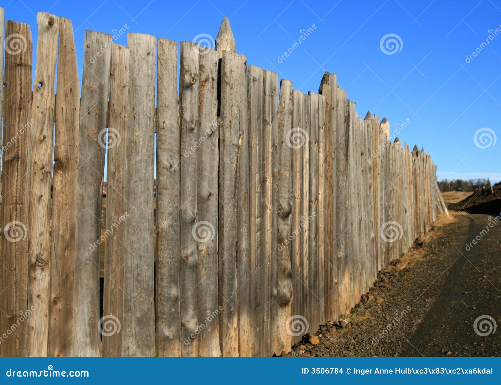 Old fence stock photo. Image of wooden, road, weathered - 3506784