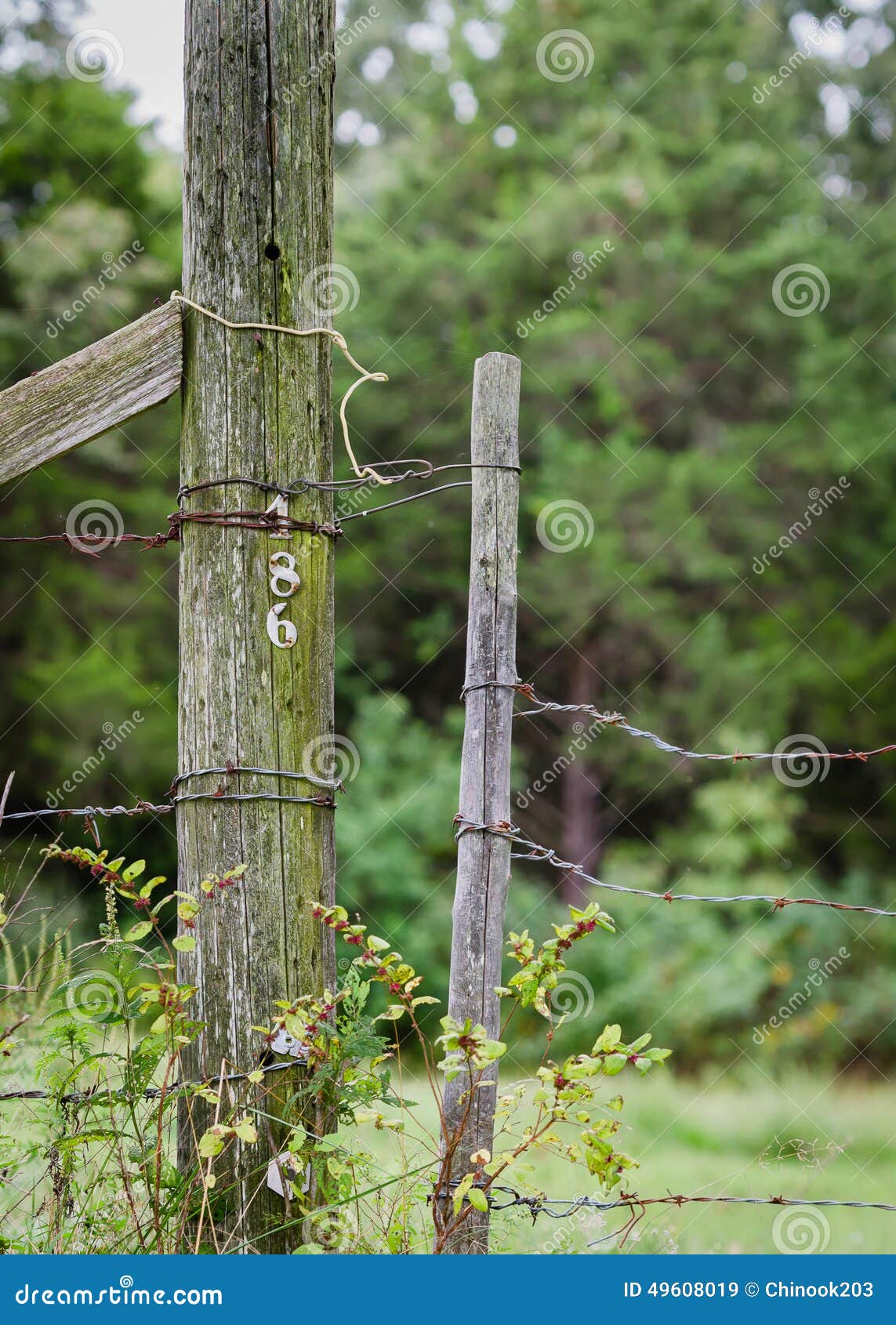 Old Fence post stock image. Image of protection, metal - 49608019