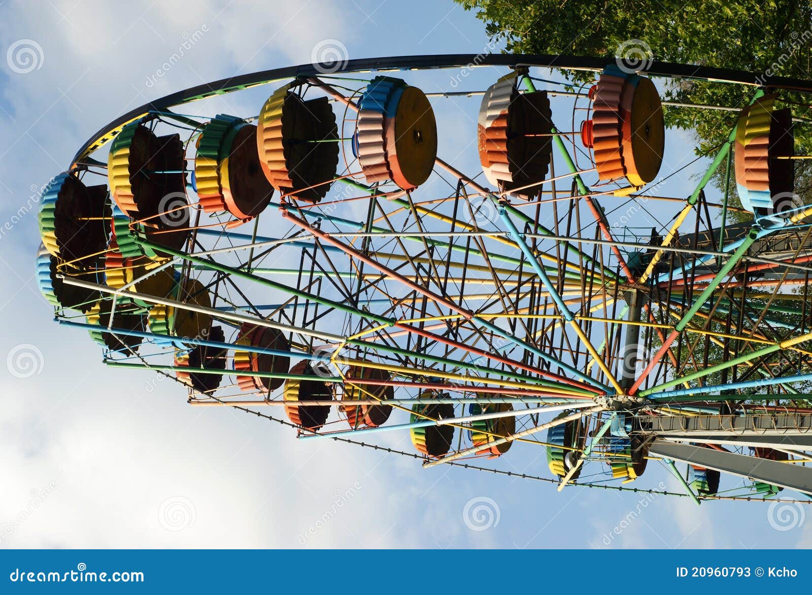Old ferris wheel stock image. Image of colourful, carnival - 20960793