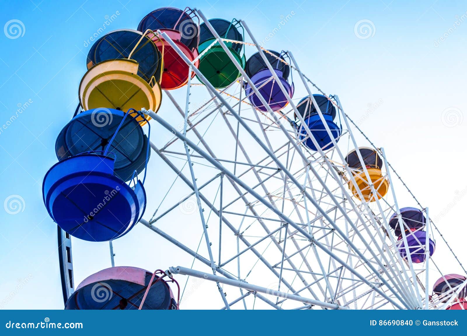 Old Ferris wheel stock photo. Image of carousel, destinations - 86690840