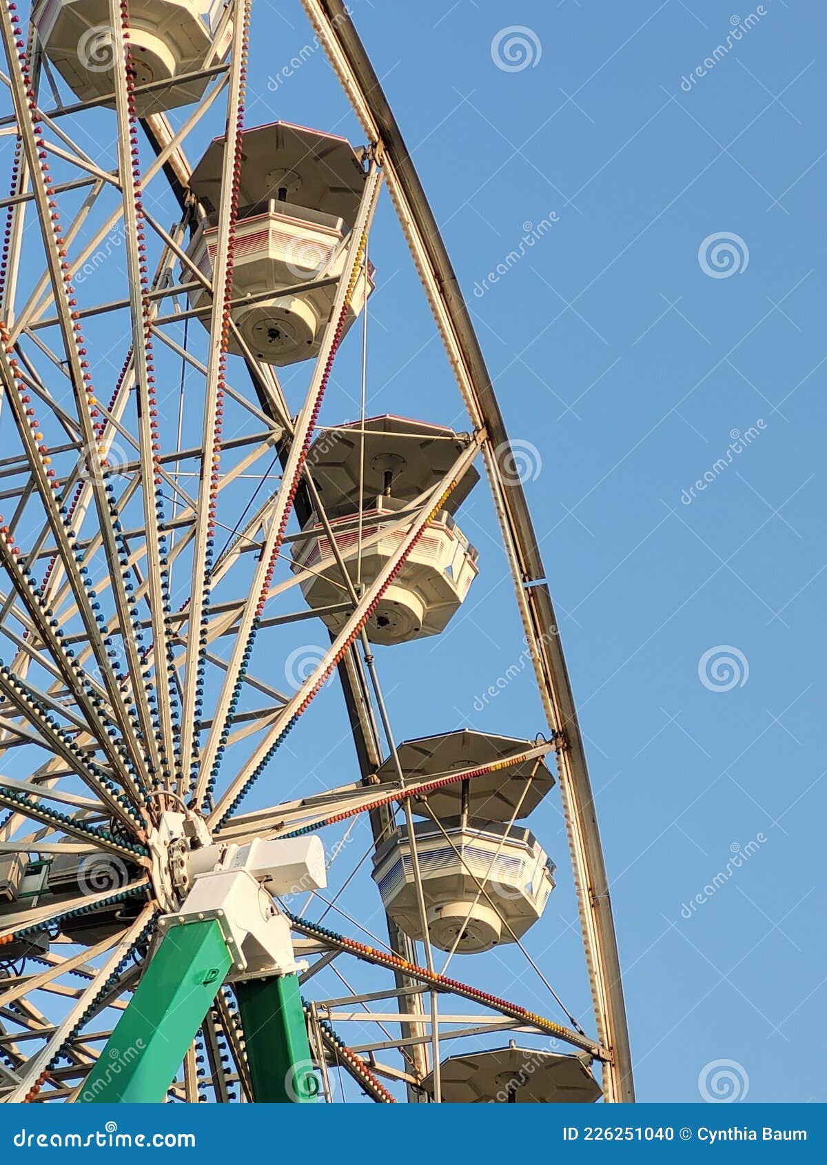 Old Ferris Wheel Vintage Background Stock Photo - Image of festival ...