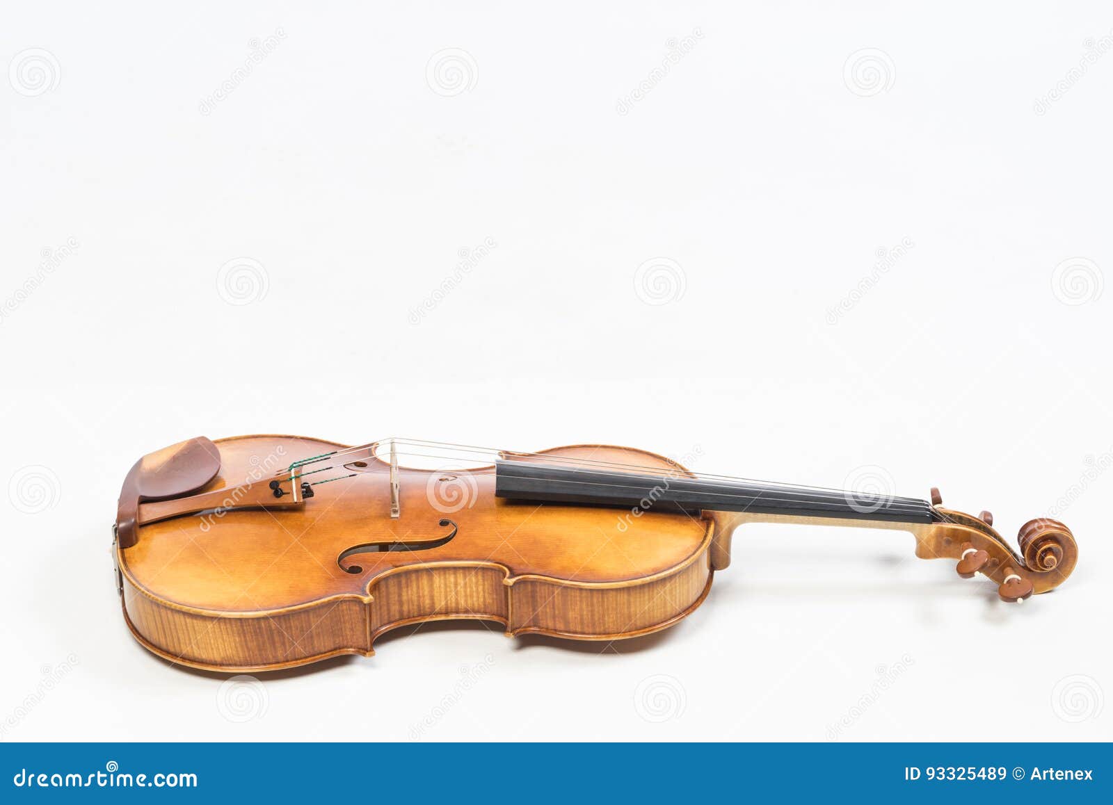 The Old Fiddle, Isolated on White Background. Viola, Instrument for ...