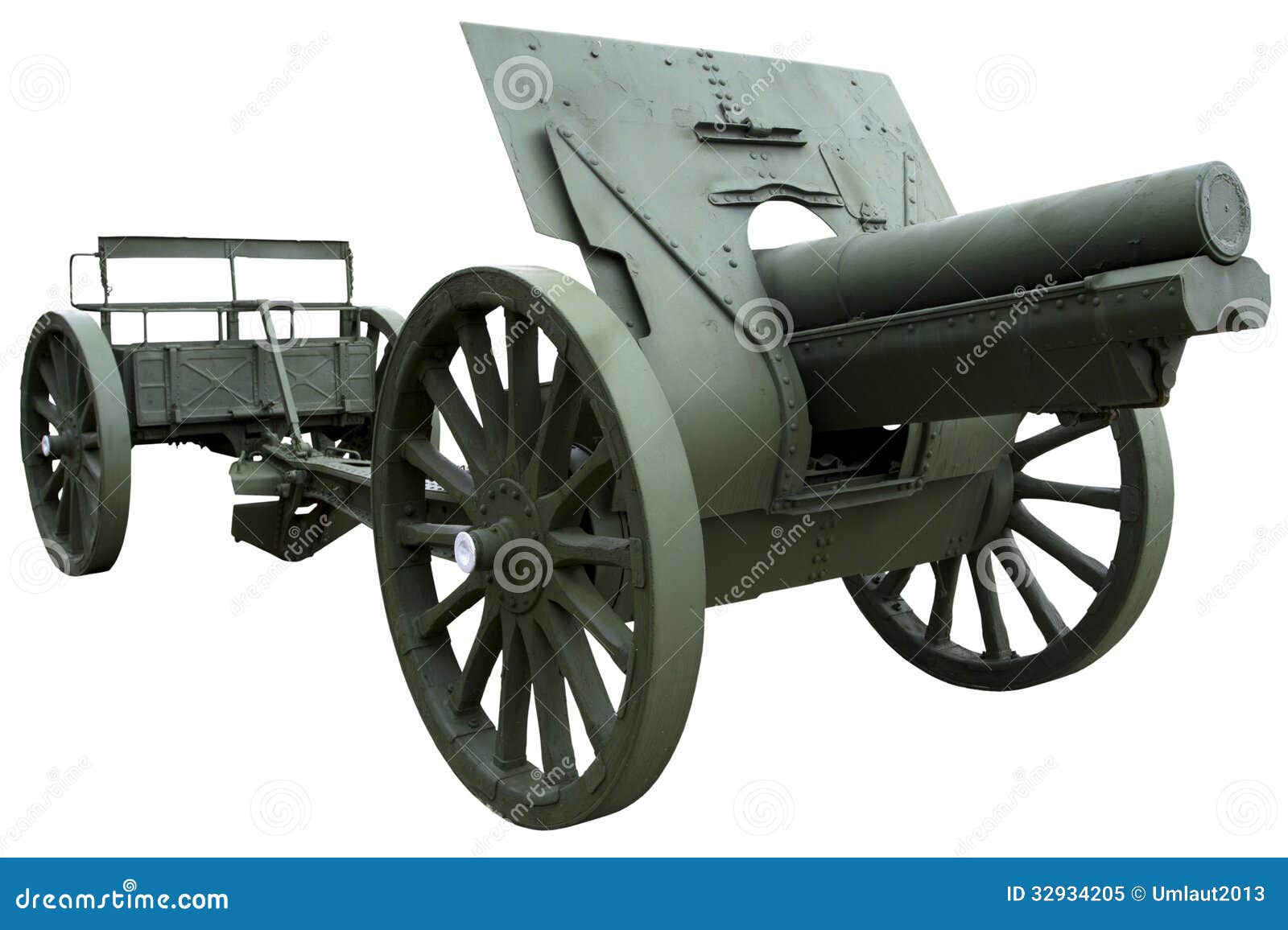 Old field howitzer stock image. Image of conflict, historic - 32934205