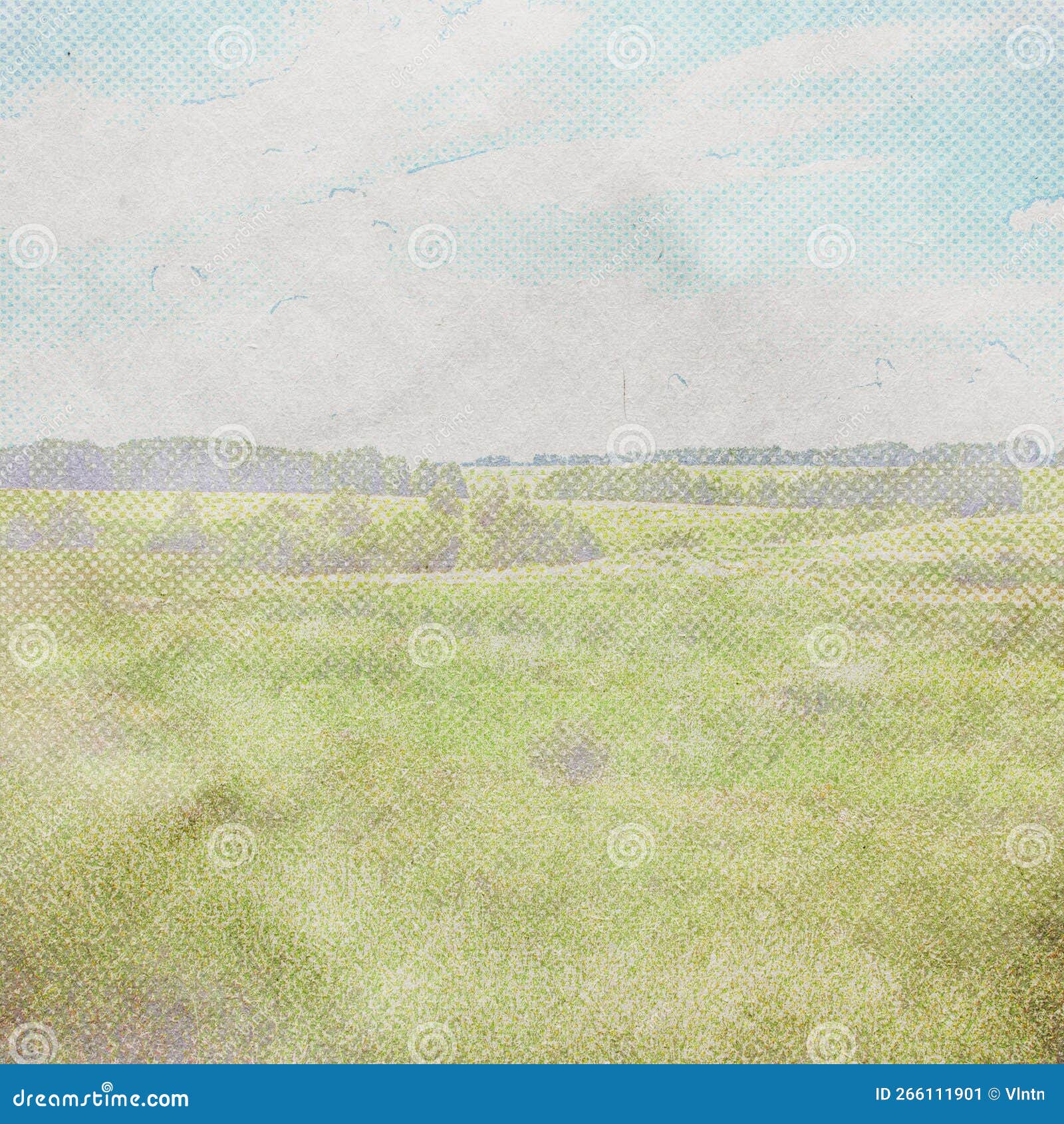 Old Fields, Retro Background Stock Illustration - Illustration of ...