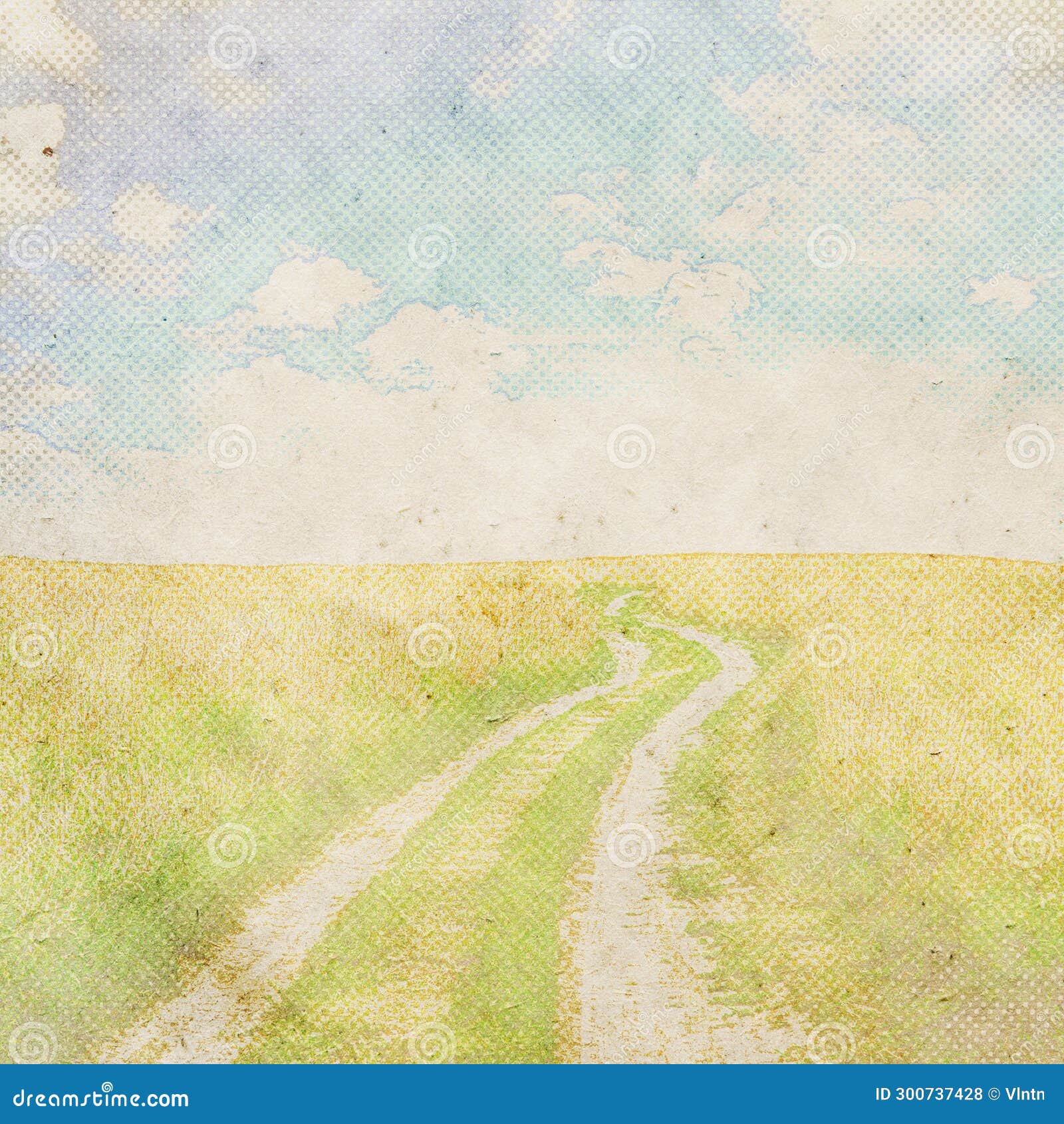 Old Fields, Retro Background Stock Photo - Image of nature, design ...