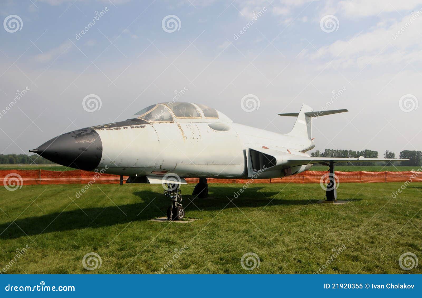 Old fighter jet stock image. Image of parked, jetfighter - 21920355