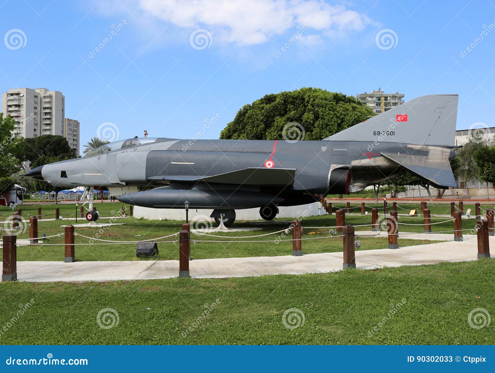 Old Fighter Jet on Display at Central Park Editorial Stock Photo ...