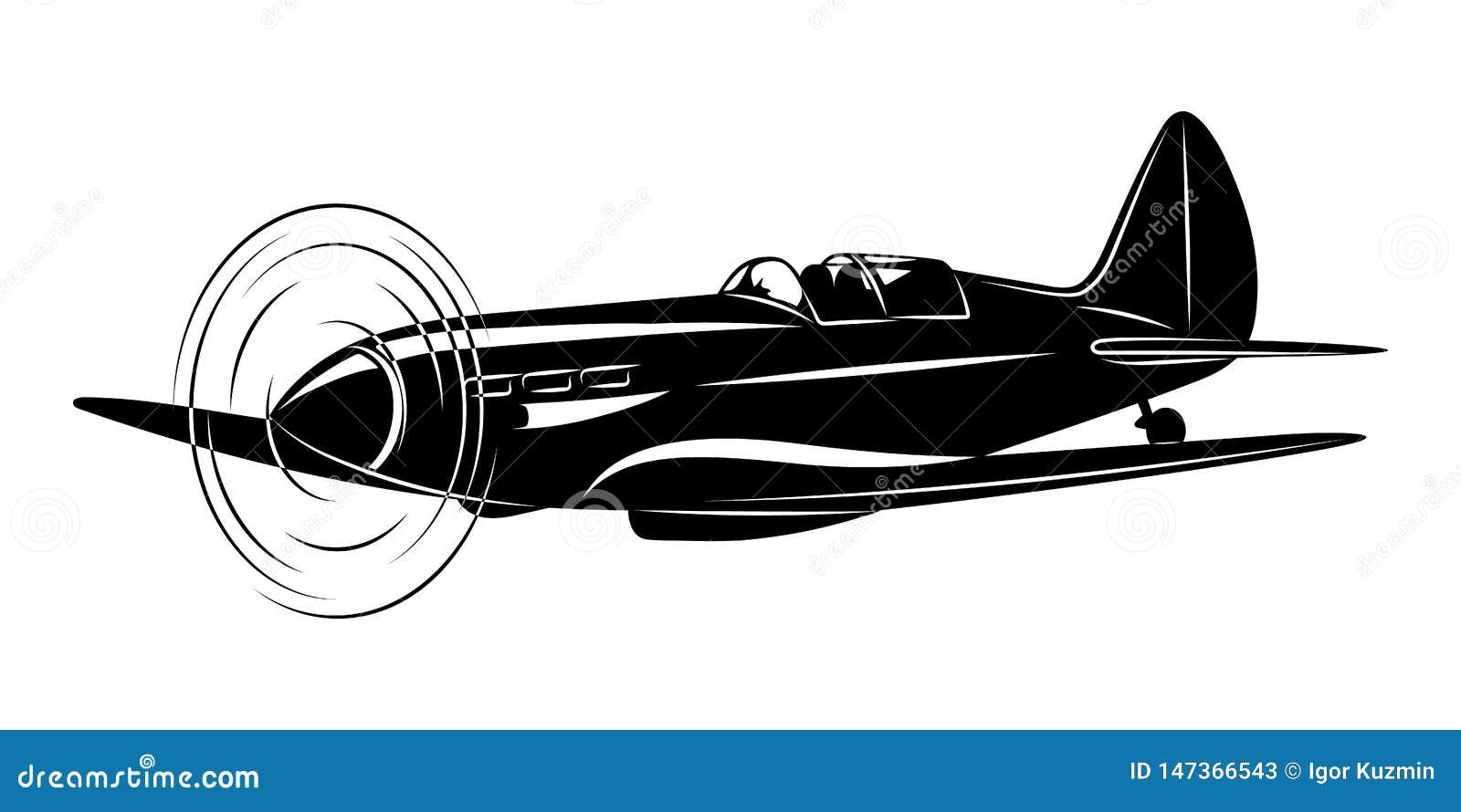 Fighter Plane Military Fighter Airplane Icon In Circle Round Black ...