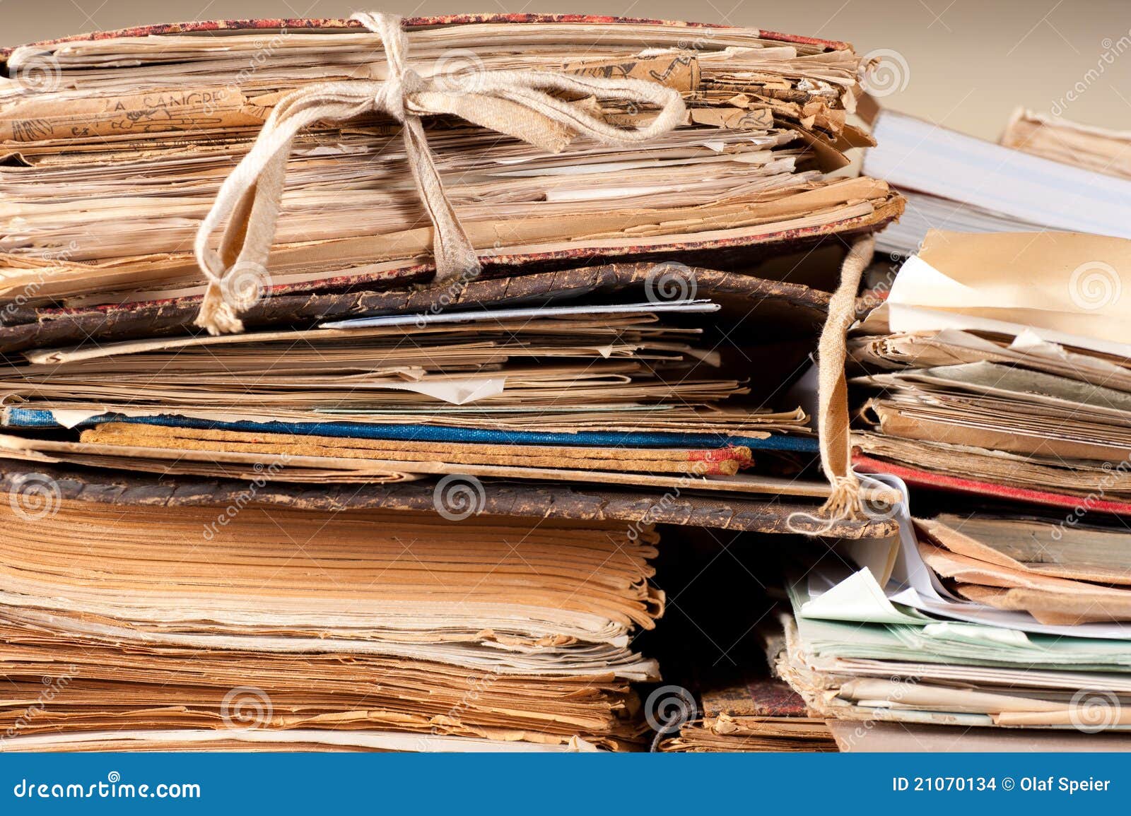 Old files stock photo. Image of papers, piled, derelict - 21070134