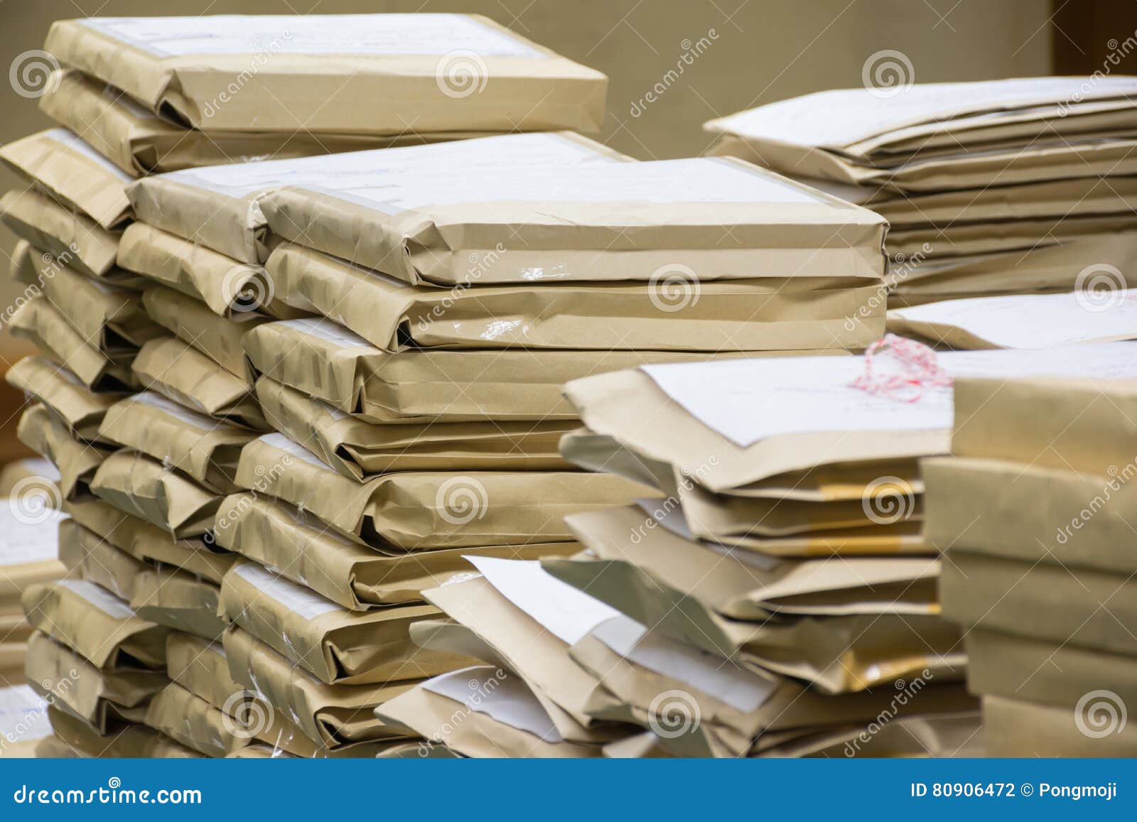 Old Files in Envelope Paper Stacking Stock Photo - Image of cabinet ...