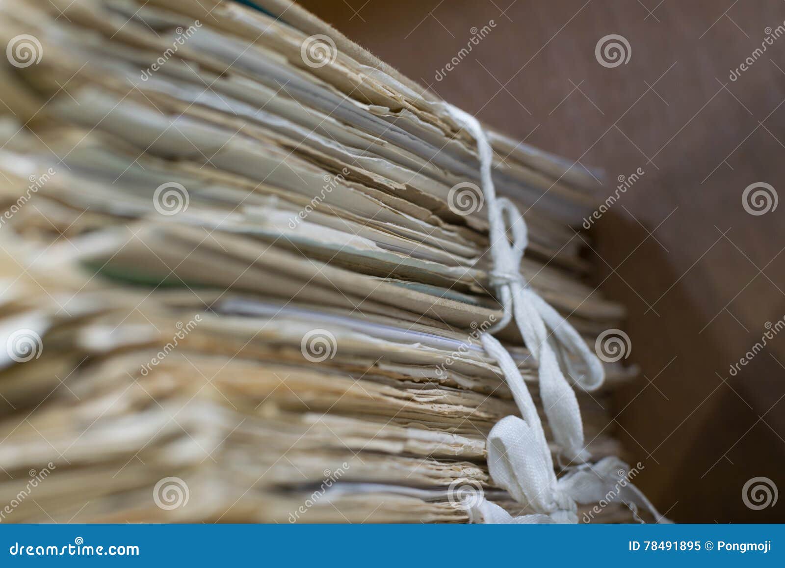 Old files in old folder stock image. Image of home, desk - 78491895