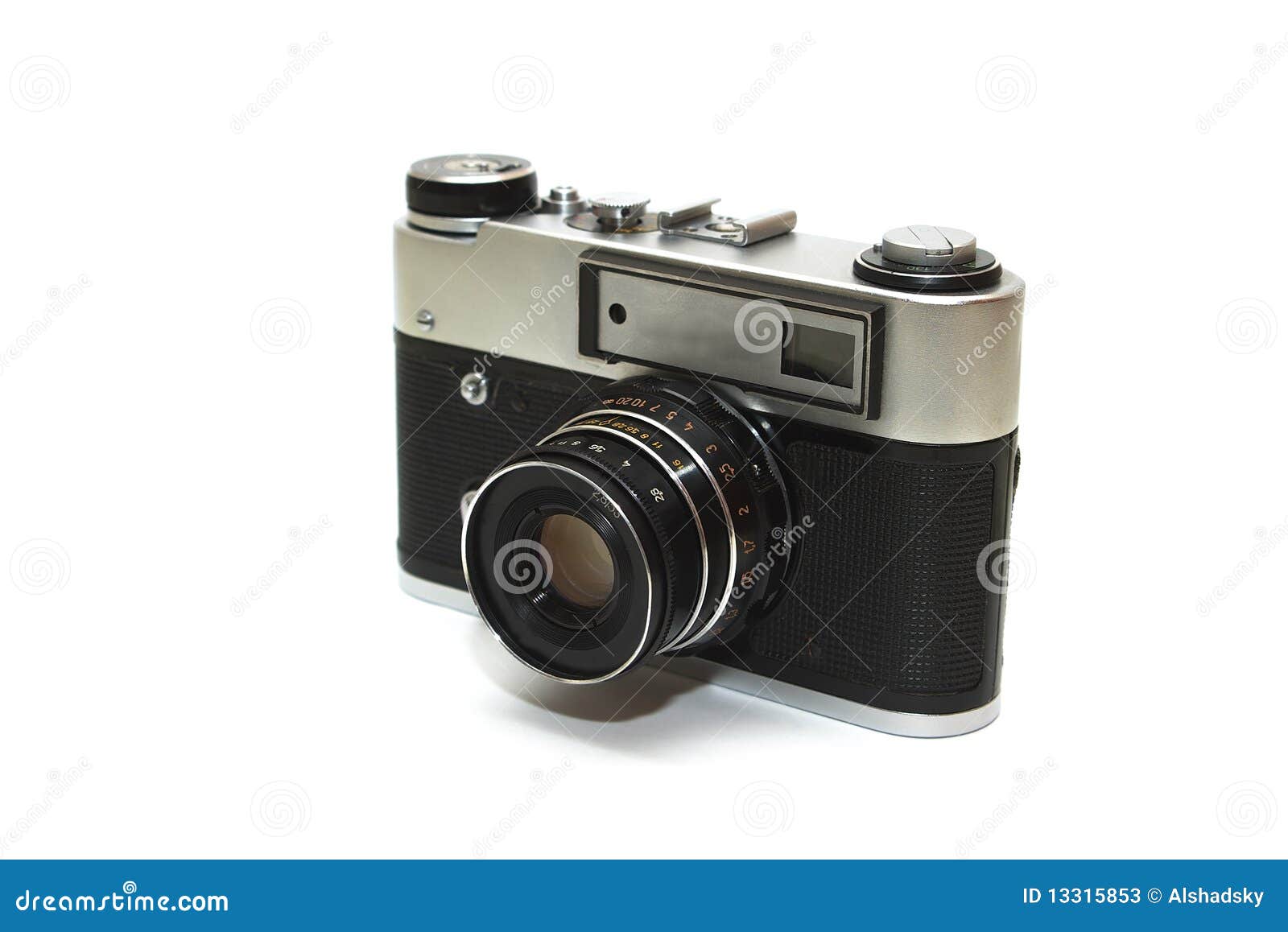 Old film camera stock image. Image of metal, body, photographer - 13315853