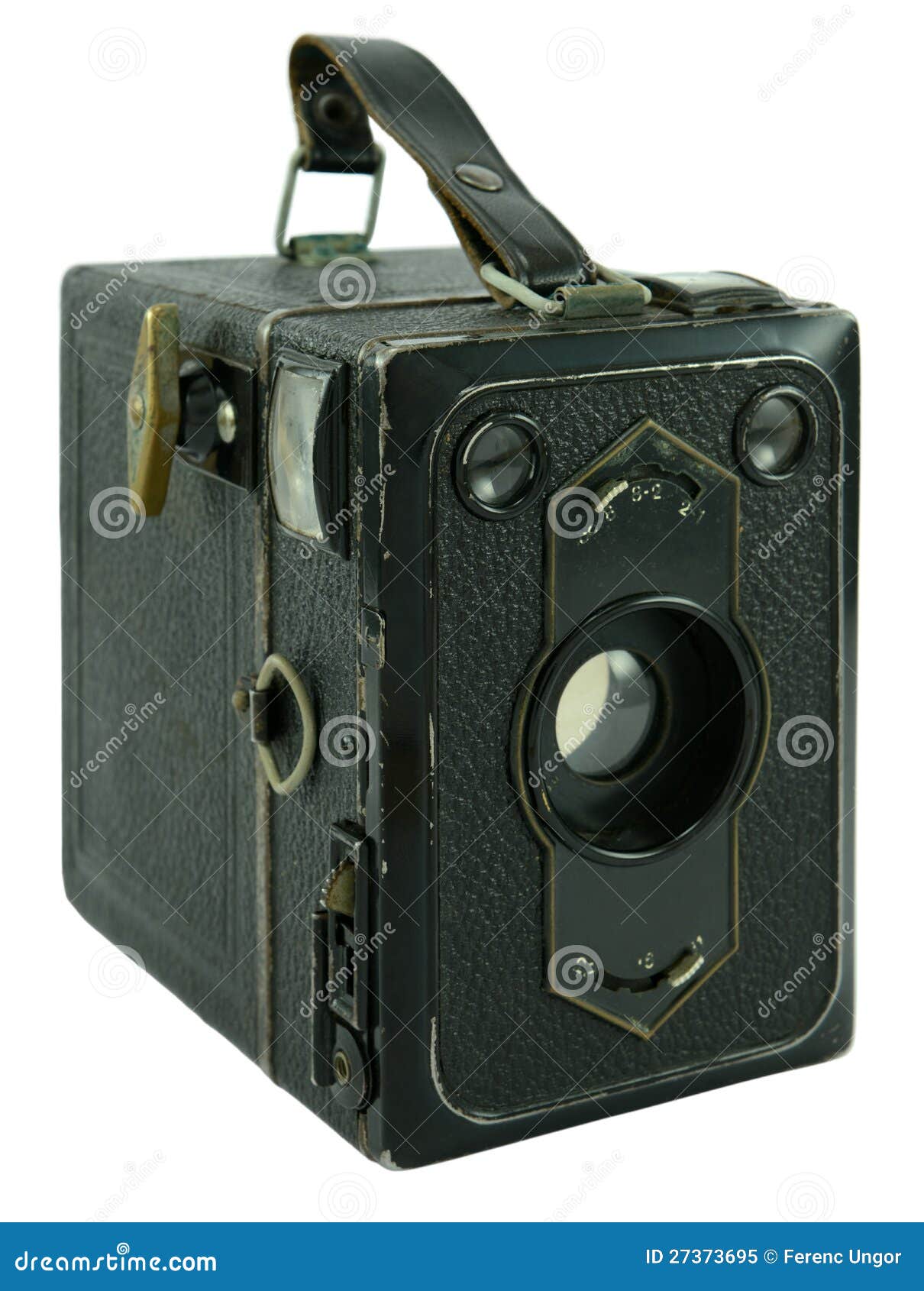 Old film camera stock image. Image of isolated, black - 27373695