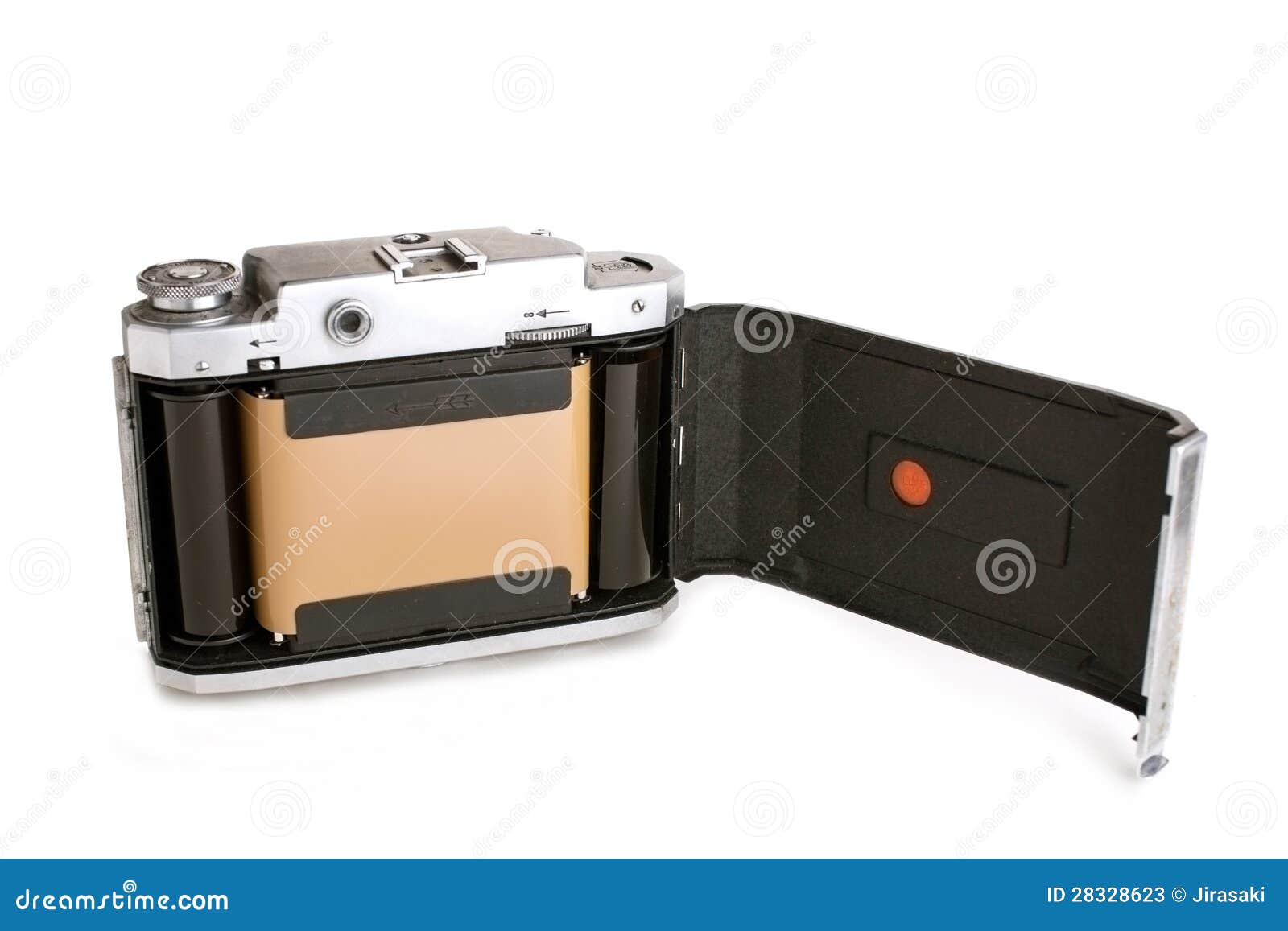 Old film camera stock image. Image of retro, camera, white - 28328623