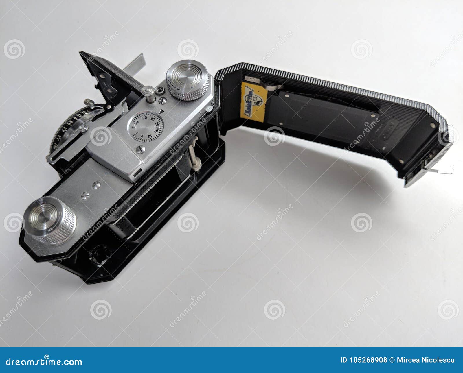Old film camera stock photo. Image of retro, technology - 105268908