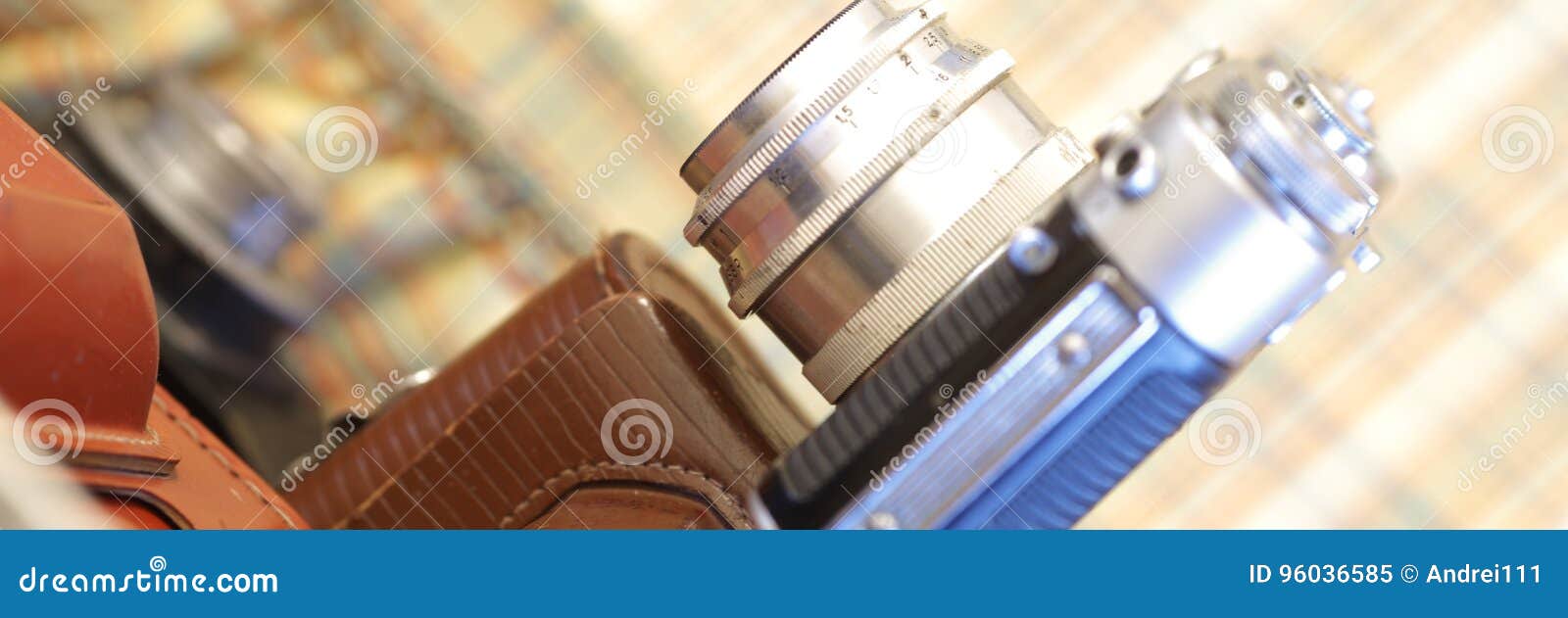 Old Film Camera in Retro Style Stock Image - Image of cameraman, color ...