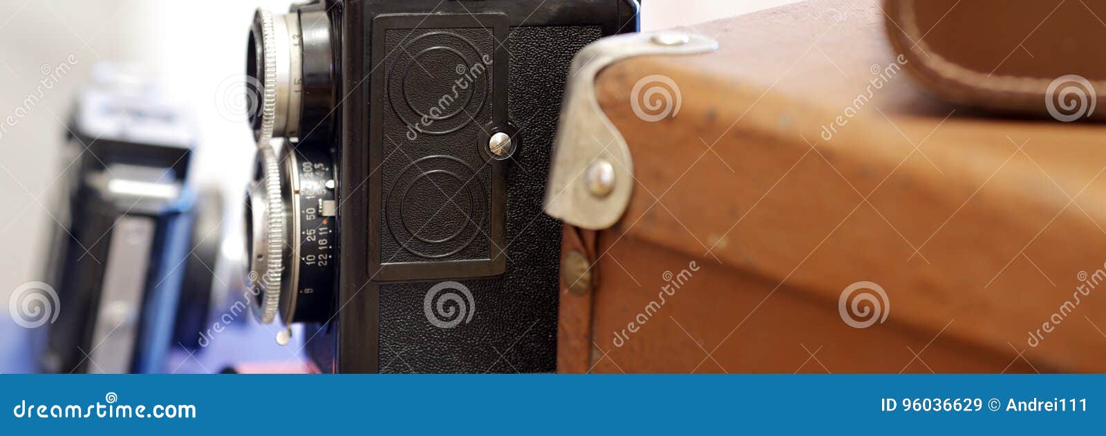 Old Film Camera in Retro Style Stock Image - Image of photograph ...