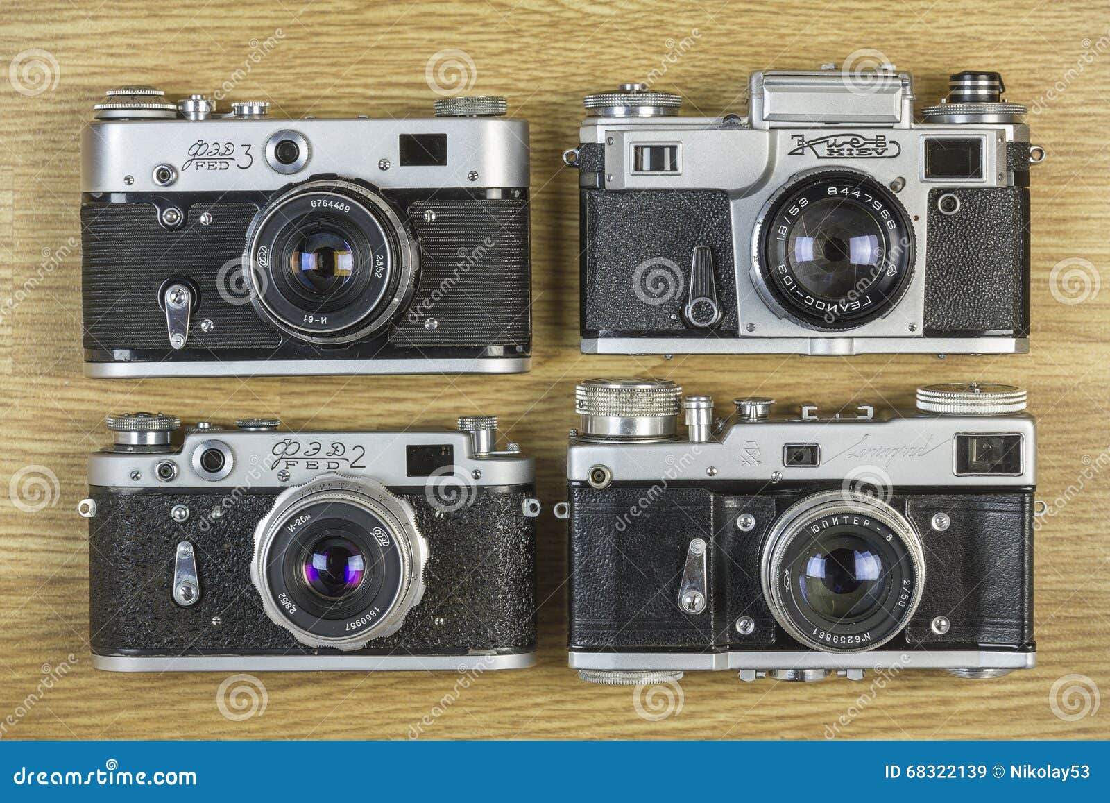 Old film cameras. editorial stock image. Image of history - 68322139