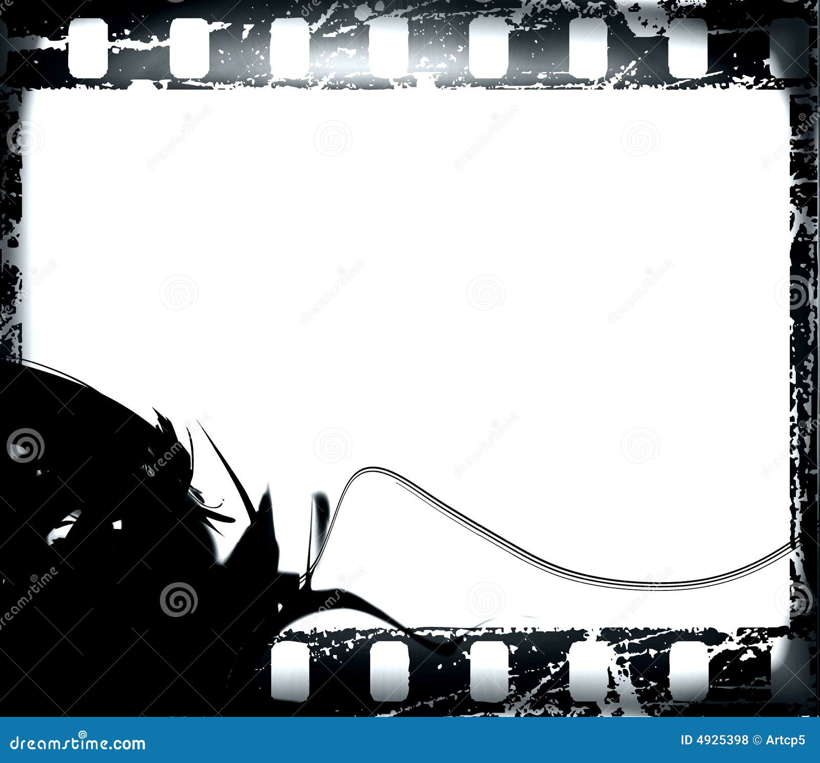 Old film frame stock illustration. Illustration of background - 4925398
