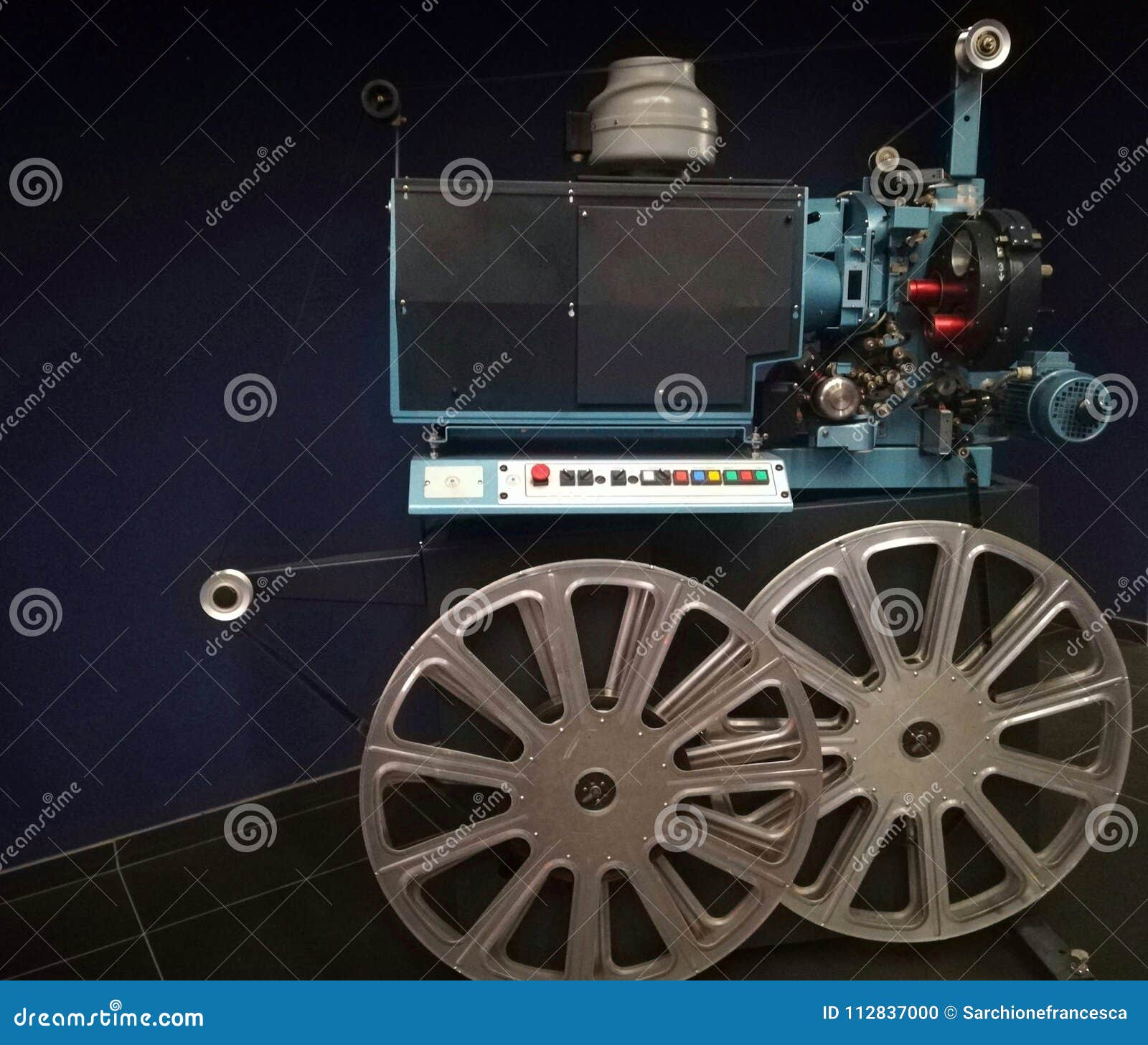An old film projector stock photo. Image of retro, technology - 112837000