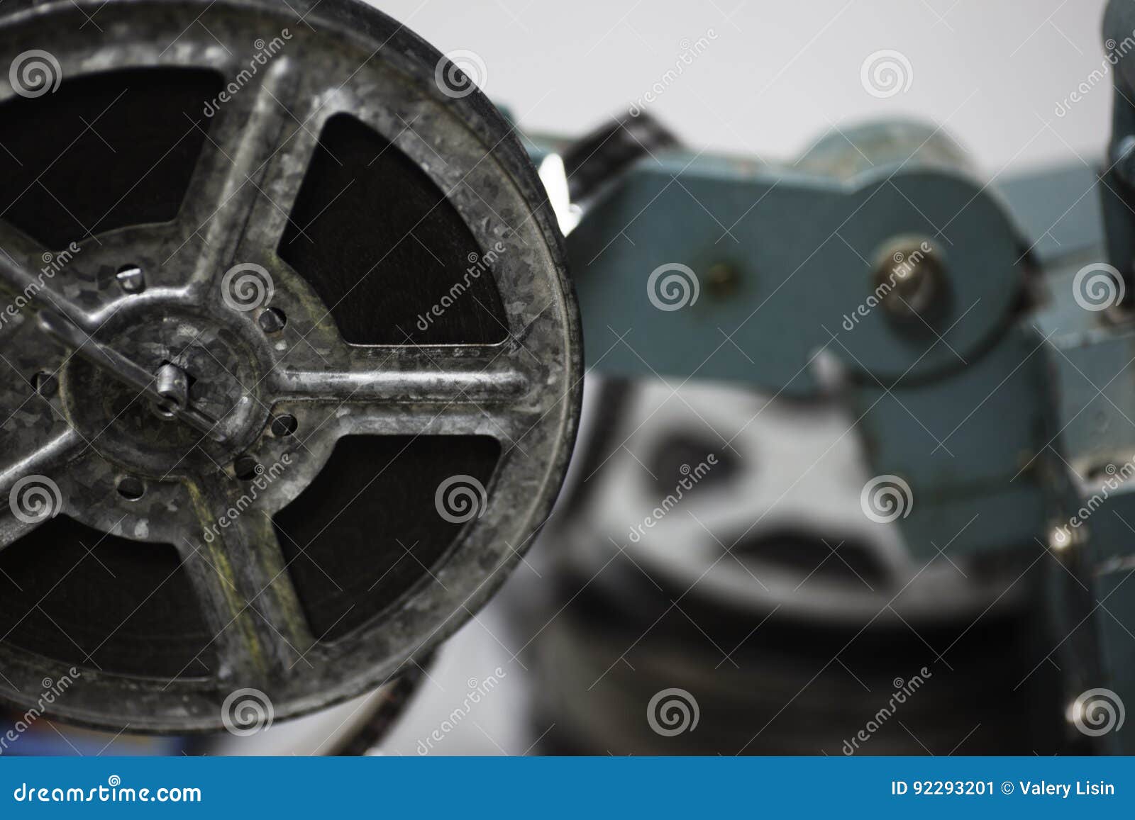 Old Film projector stock image. Image of negative, antique - 92293201