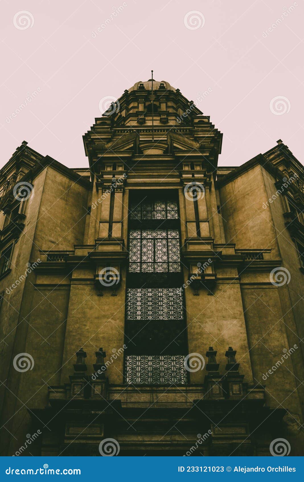 Old Financial Building in a Small City Setting during the Day Stock ...