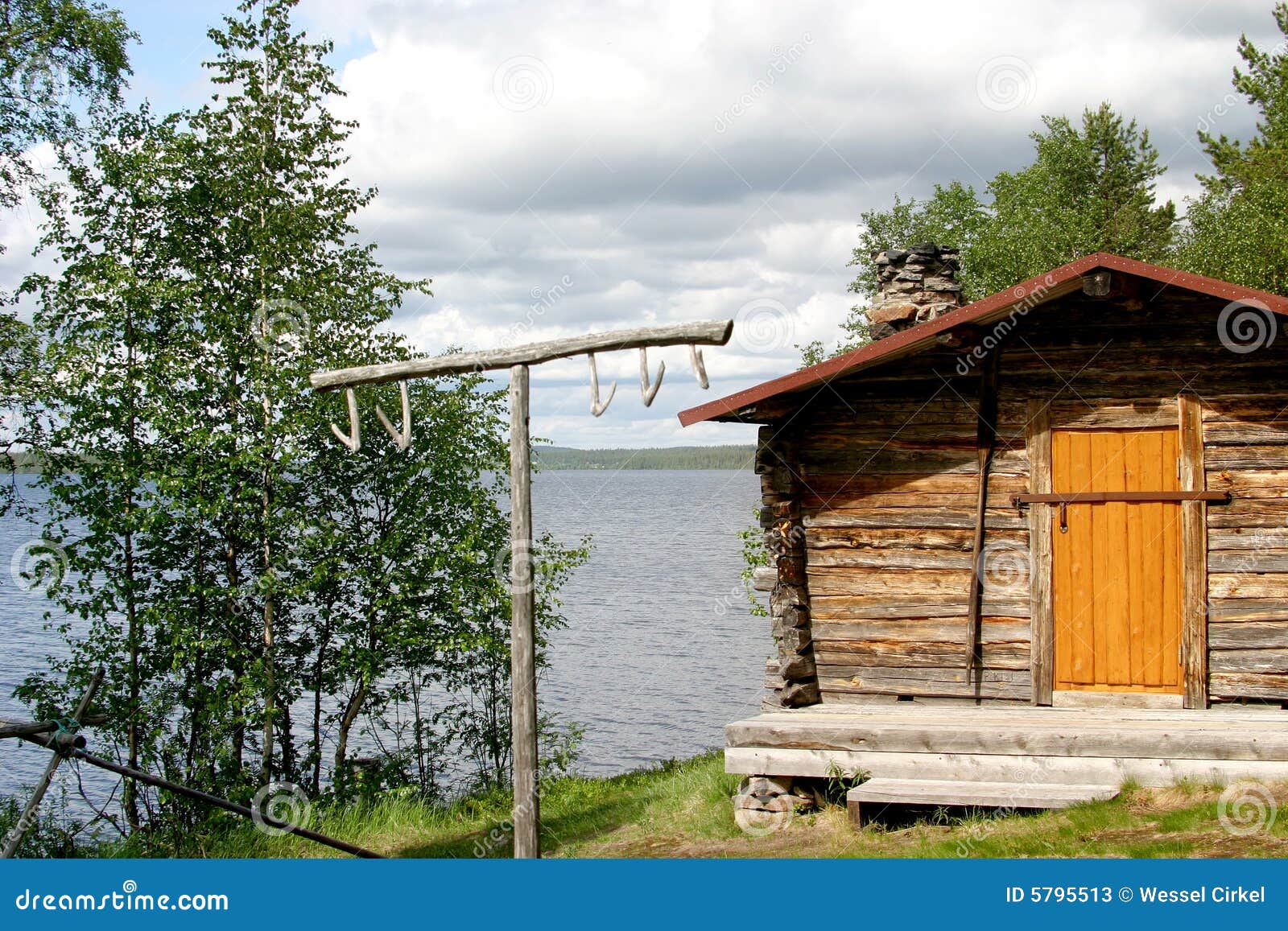Old Finnish fishery hut stock image. Image of fishery - 5795513