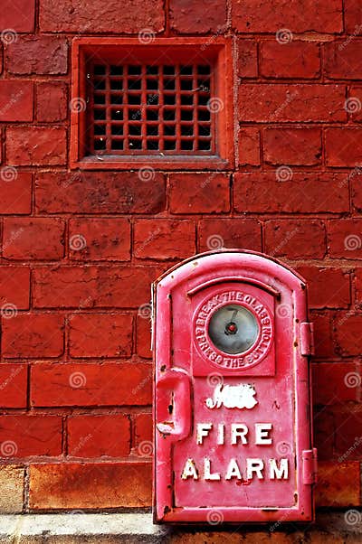 Old fire alarm stock photo. Image of material, historic - 1656016