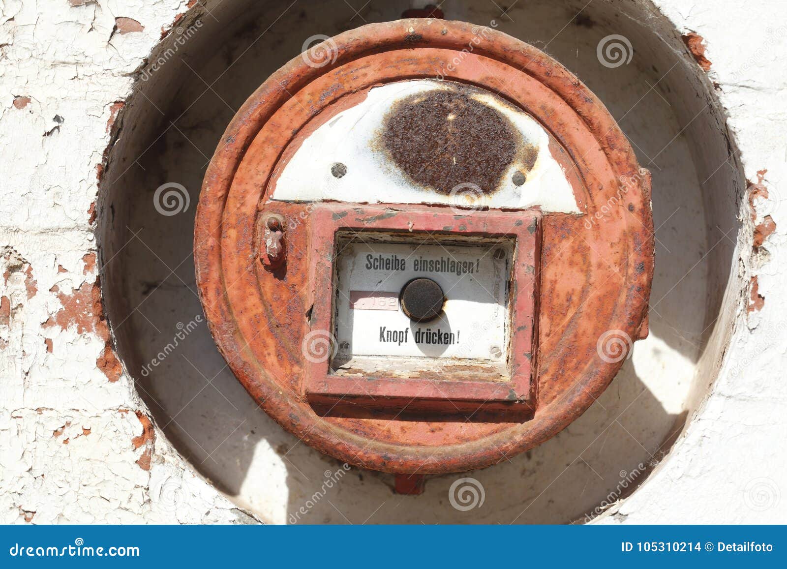 Old fire alarm stock photo. Image of wall, europe, alarm - 105310214