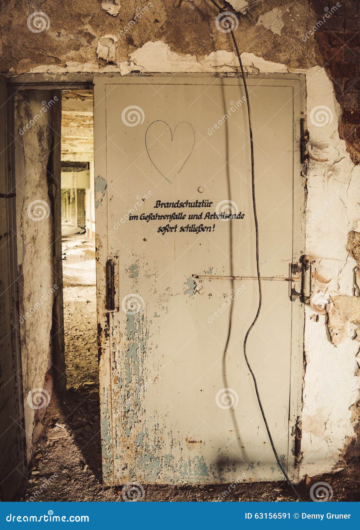 Old fire door stock image. Image of security, open, door - 63156591