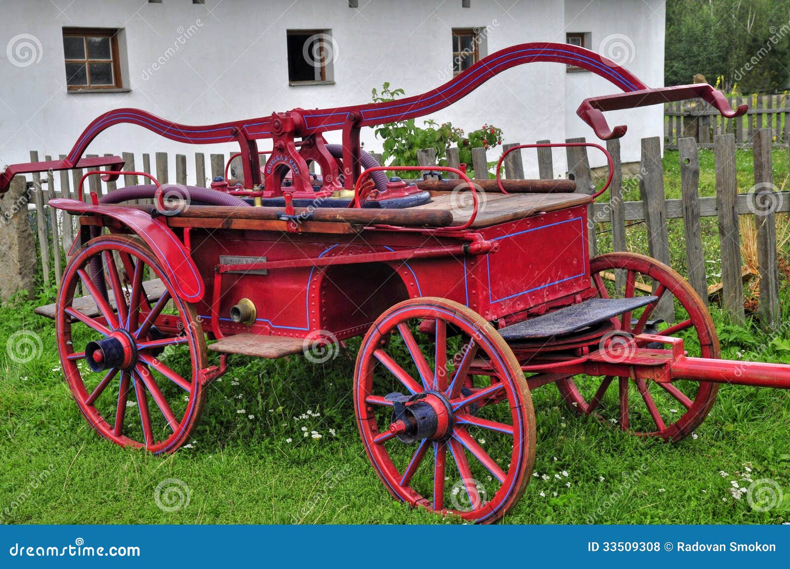 Old fire engine stock photo. Image of fireman, classic - 33509308