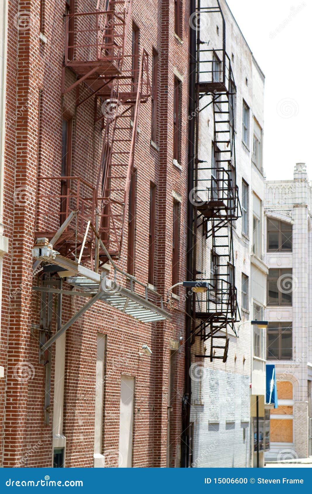Old Fire Escapes stock photo. Image of offices, city - 15006600