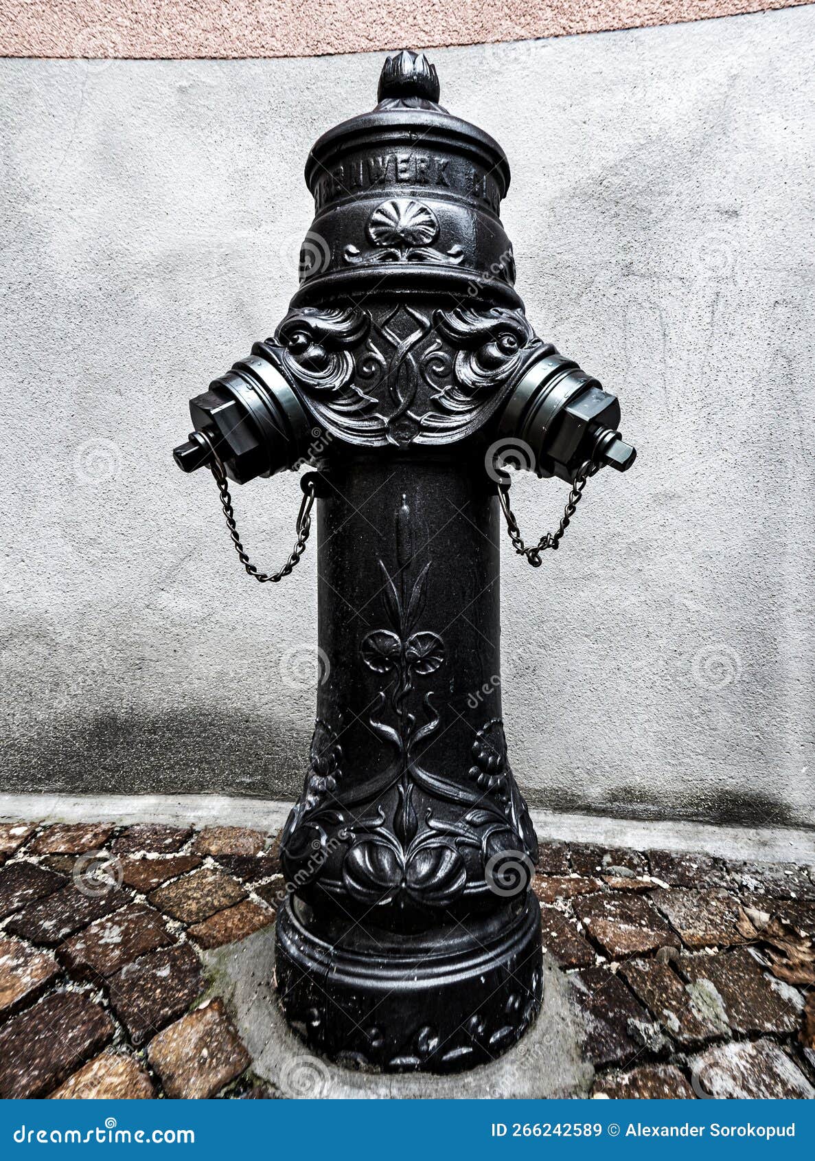 Old Fire Hydrant, Water Column on the Street in Sion Stock Image ...