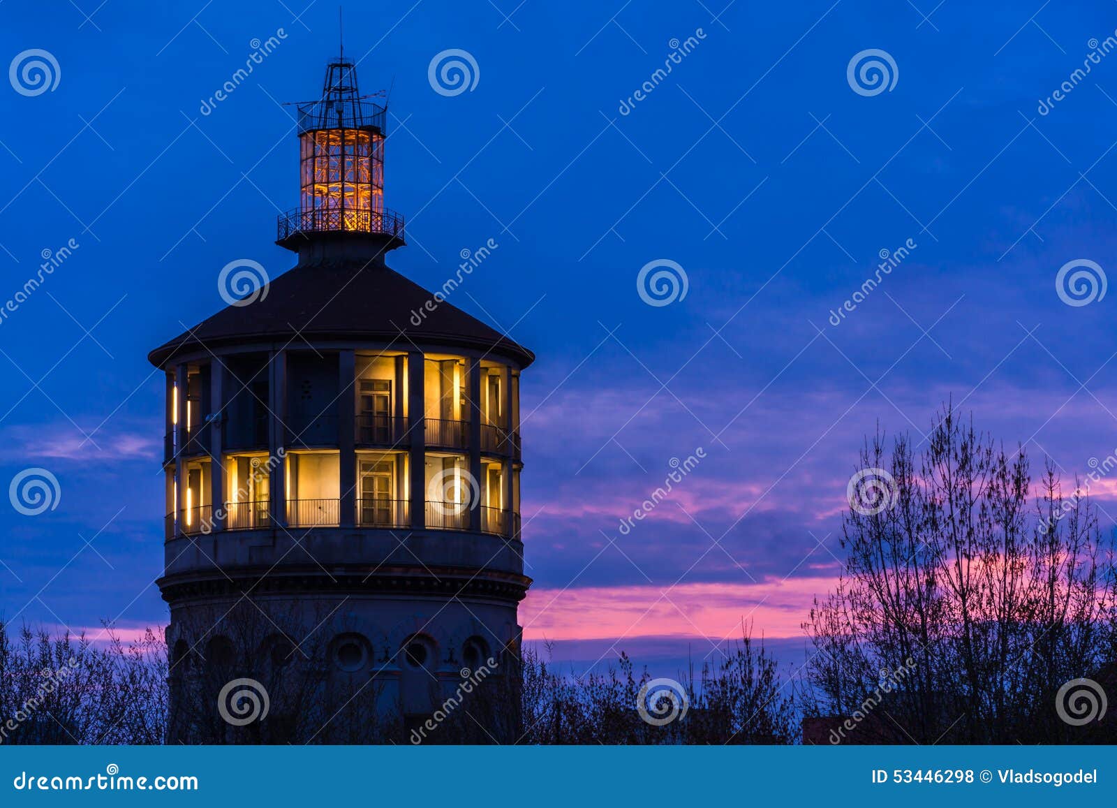 Old Fire Rescue Watch Tower in Bucharest Romania Stock Photo - Image of landmark, cupola: 53446298