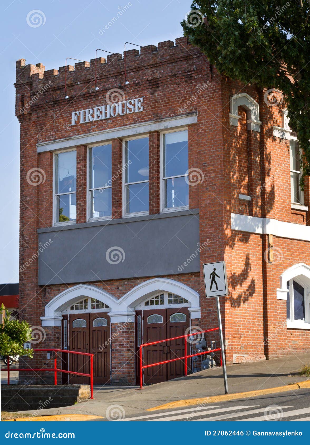 Old fire station. stock photo. Image of office, famous - 27062446