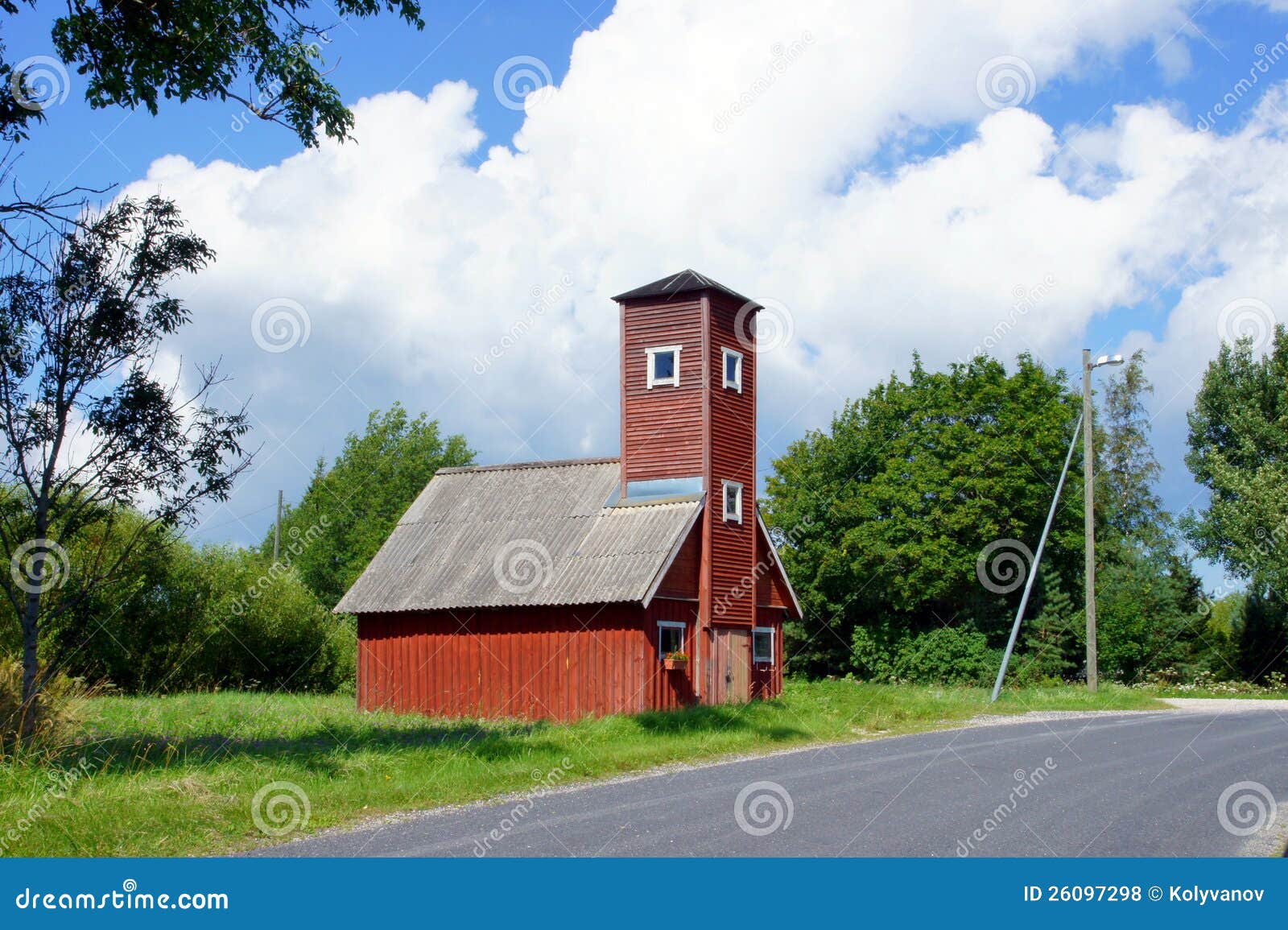 Old fire tower stock photo. Image of component, style - 26097298