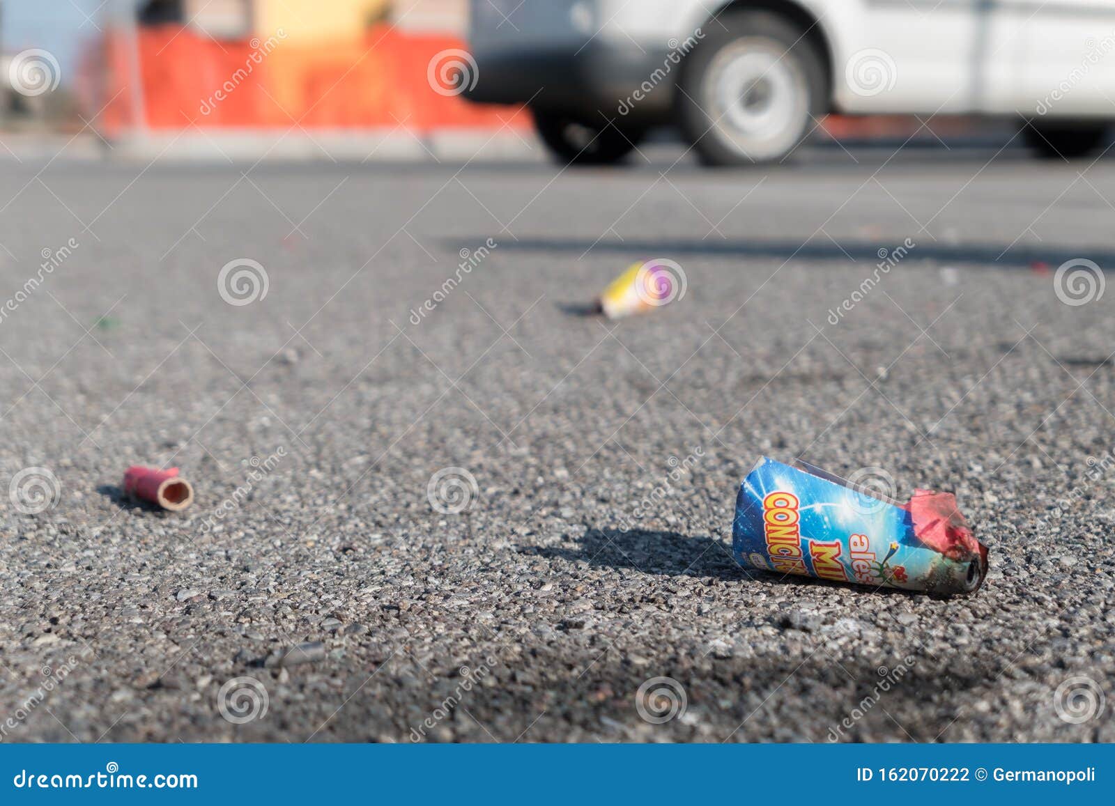 Old firecrackers exploded stock photo. Image of hand - 162070222