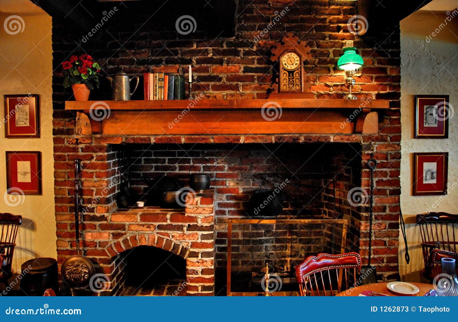 Old fireplace stock image. Image of indoor, house, architecture - 1262873